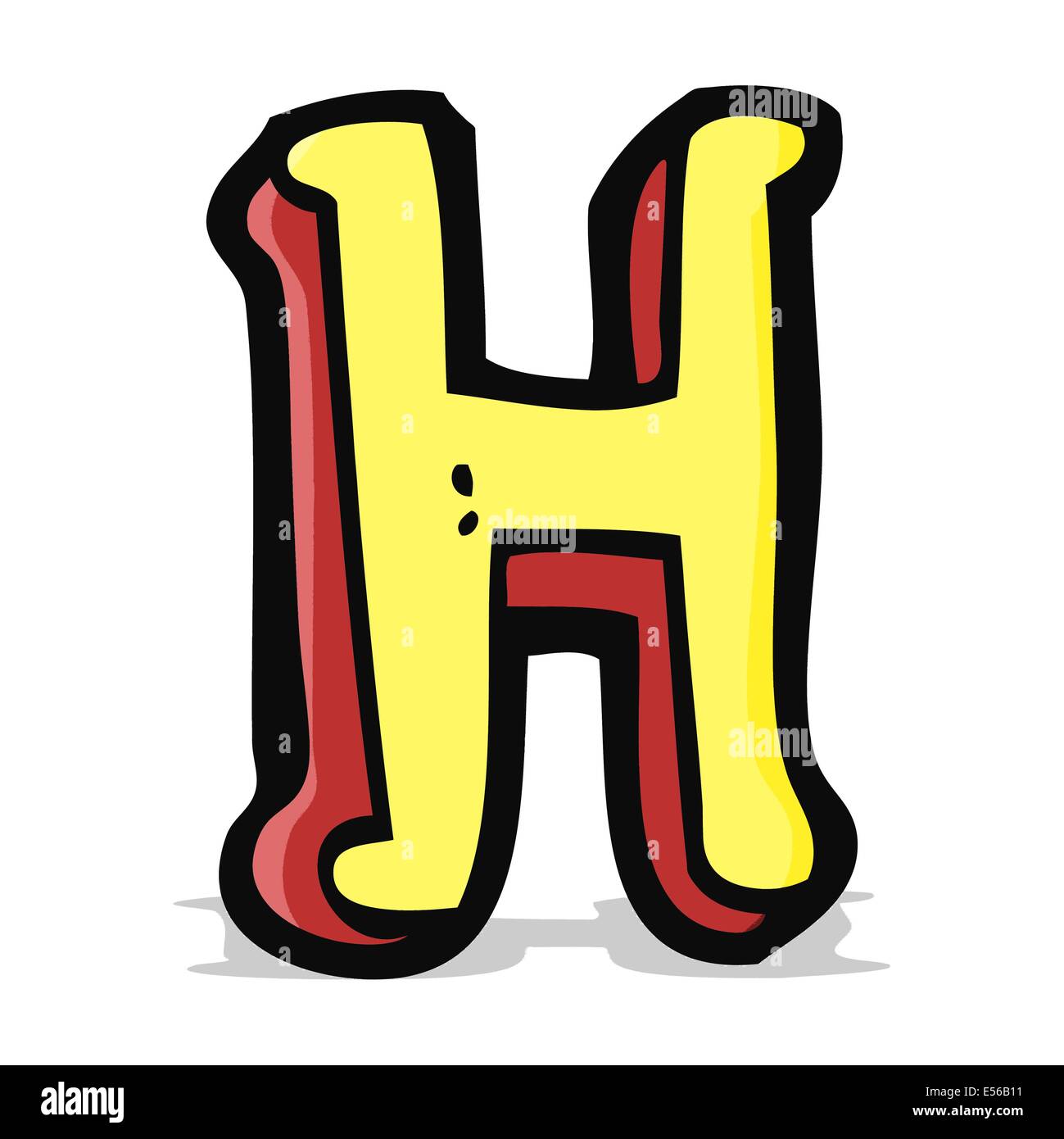 cartoon letter H Stock Vector Image & Art - Alamy