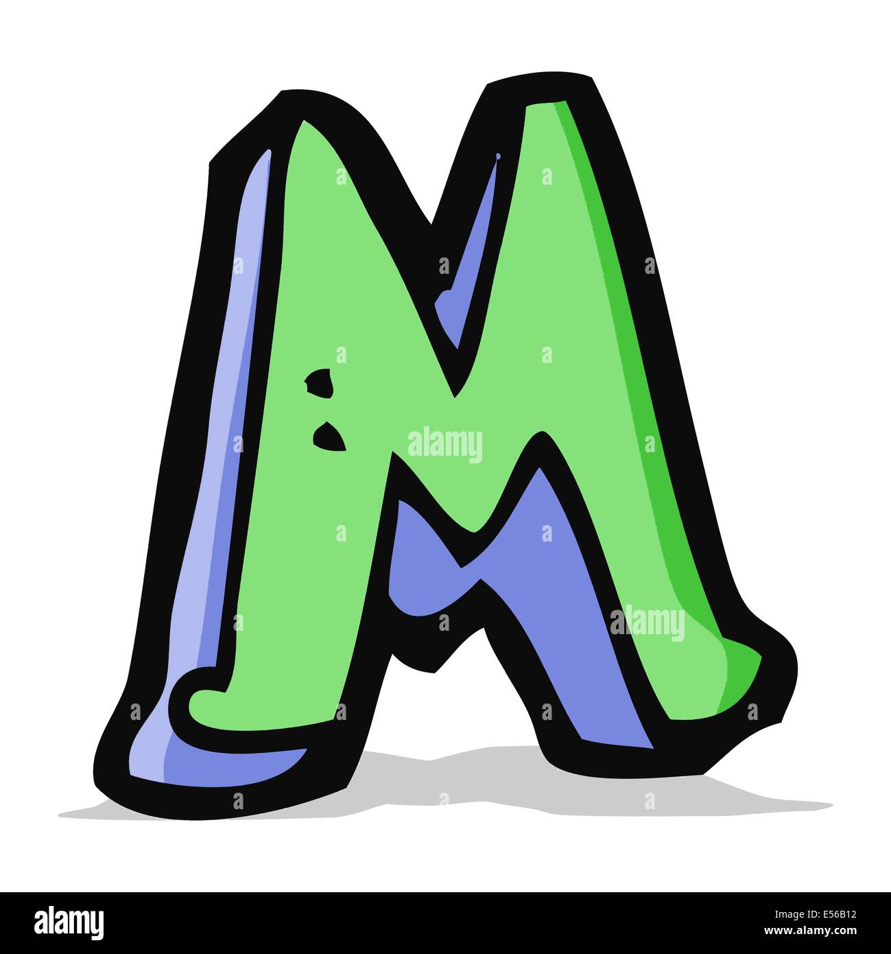 cartoon letter M Stock Vector Image & Art - Alamy