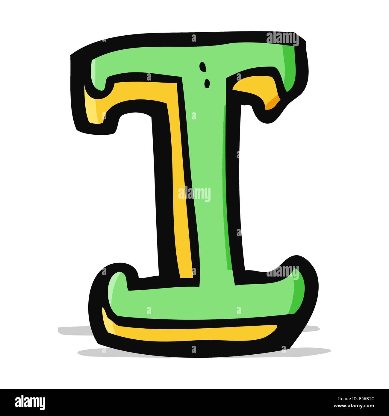 cartoon letter I Stock Vector Image & Art - Alamy