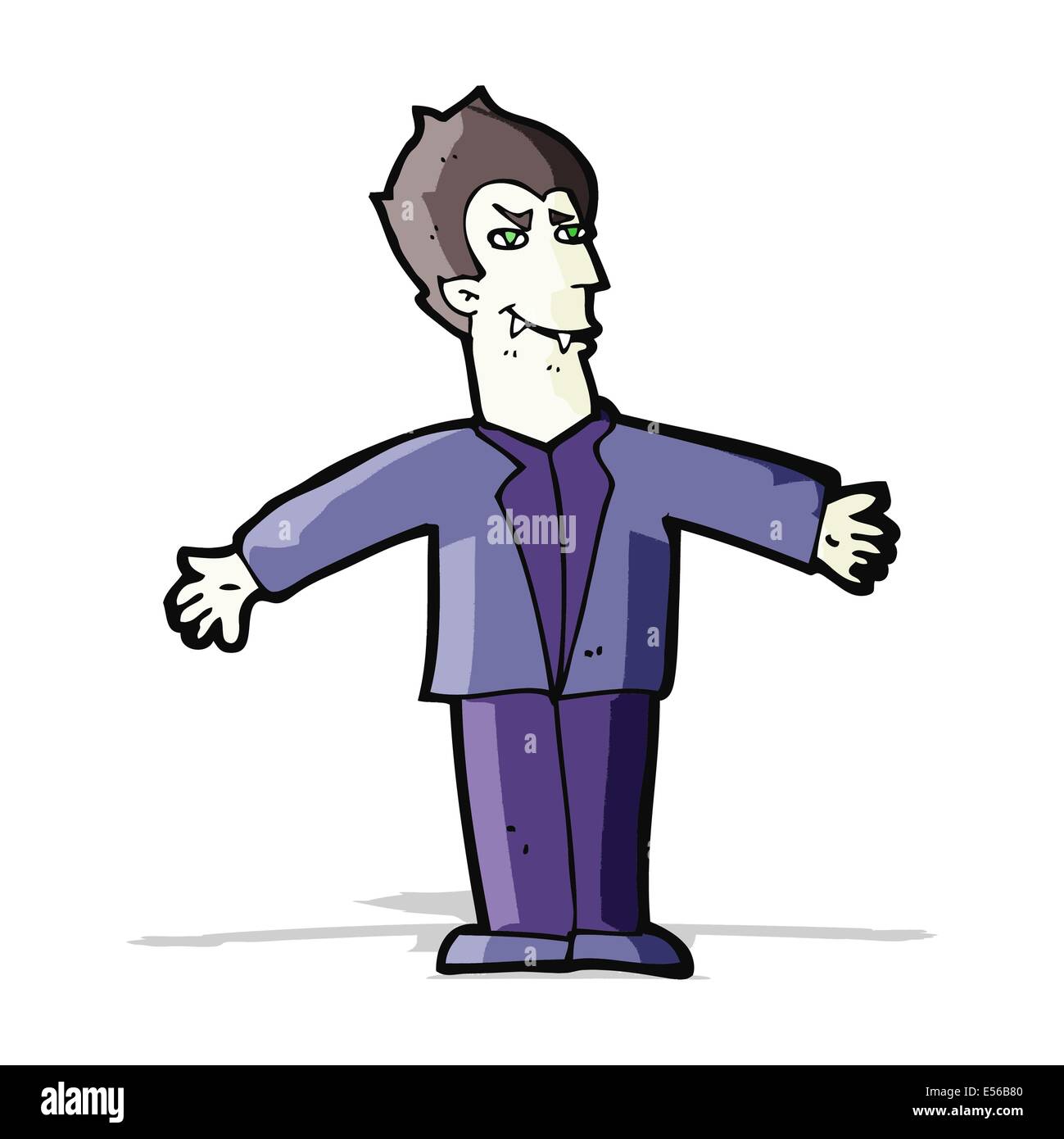 cartoon vampire man with open arms Stock Vector Image & Art - Alamy