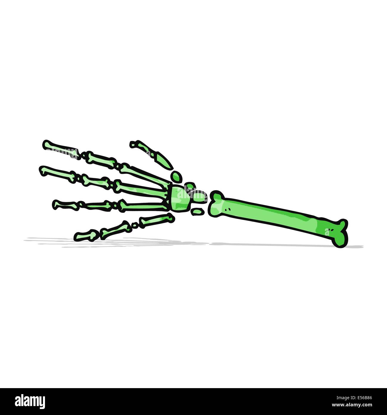 cartoon skeleton hand Stock Vector Image & Art - Alamy
