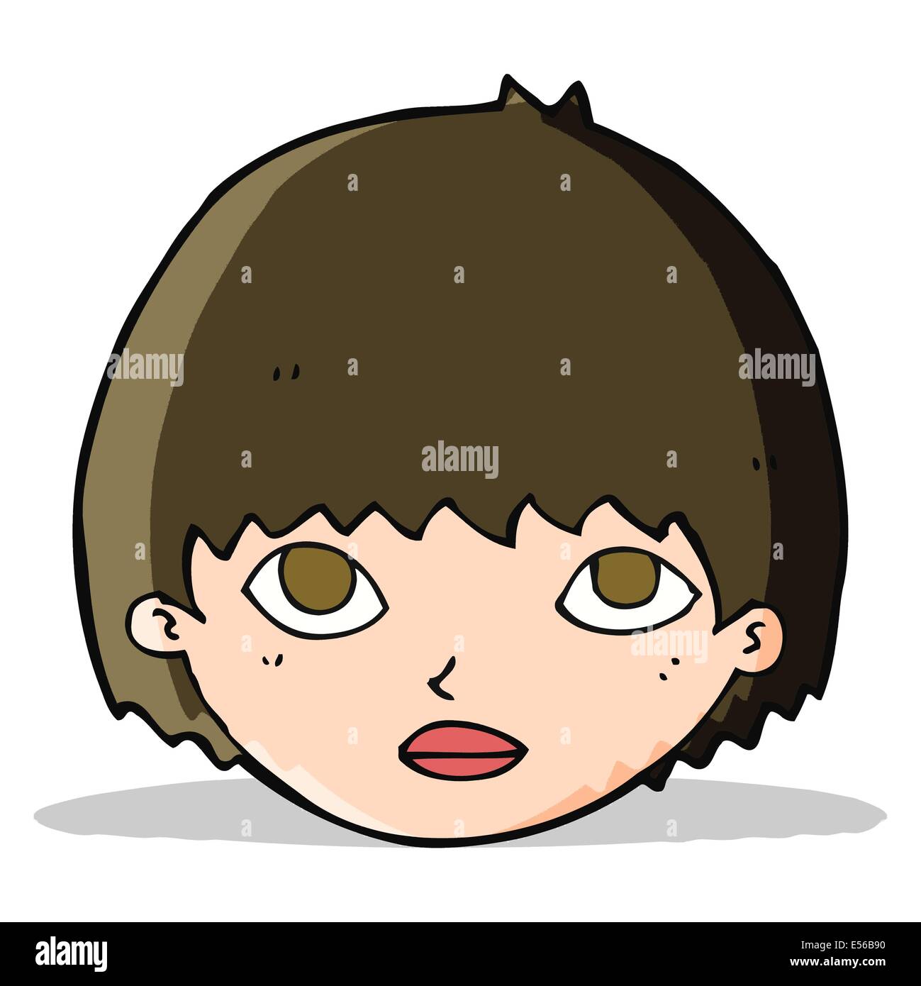 cartoon girl staring Stock Vector Image & Art - Alamy