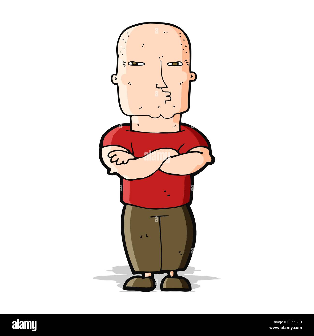 cartoon tough guy Stock Vector Image & Art - Alamy