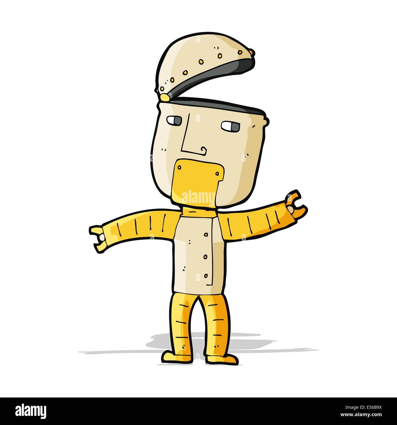 cartoon funny robot Stock Vector Image & Art - Alamy