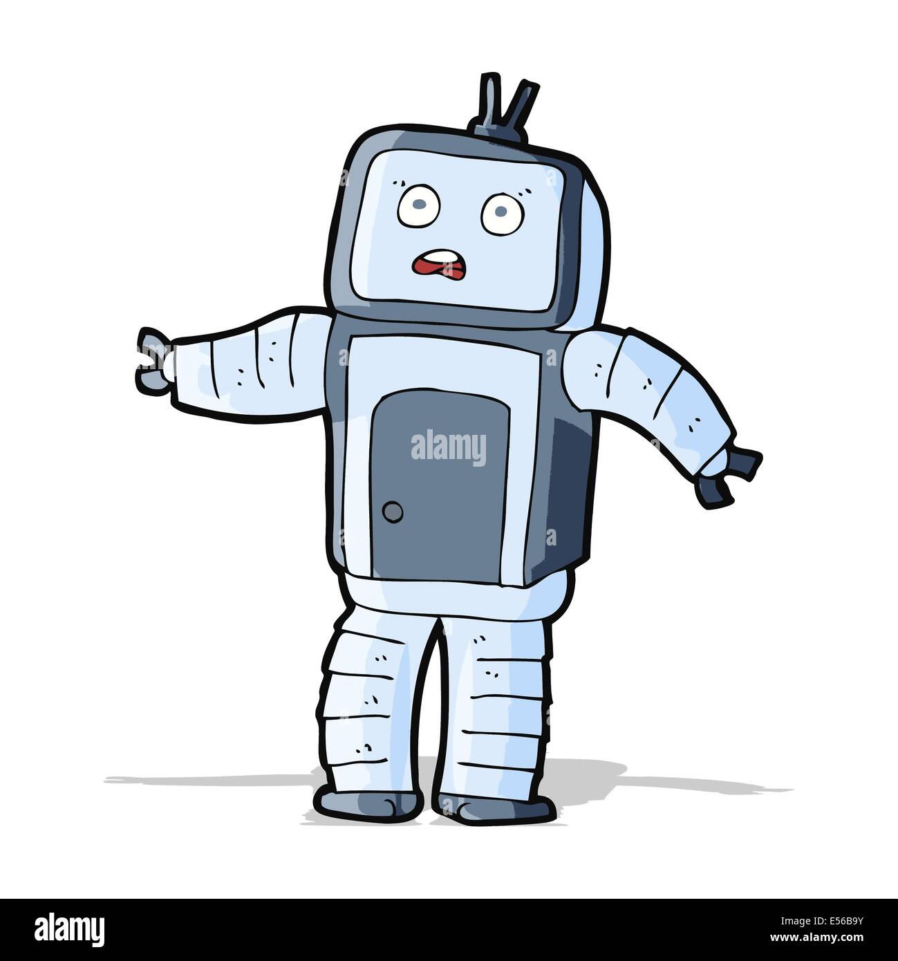 cartoon funny robot Stock Vector Image & Art - Alamy