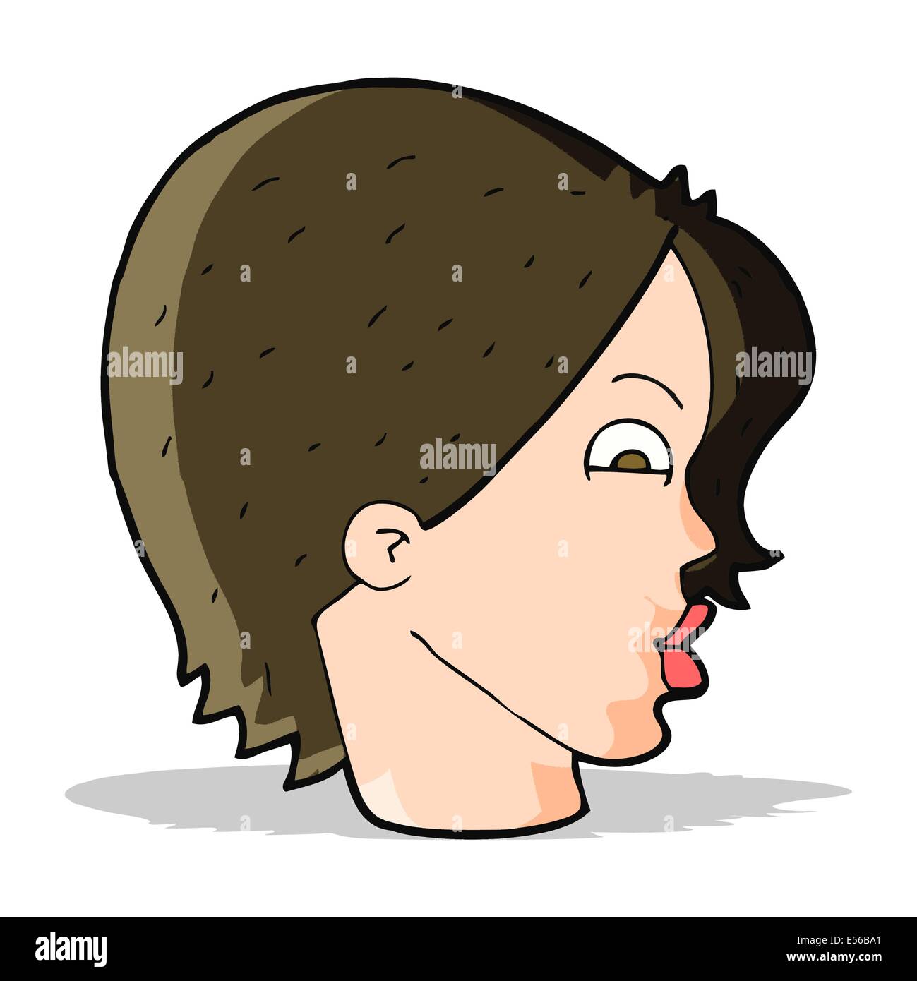 cartoon female face Stock Vector Image & Art - Alamy