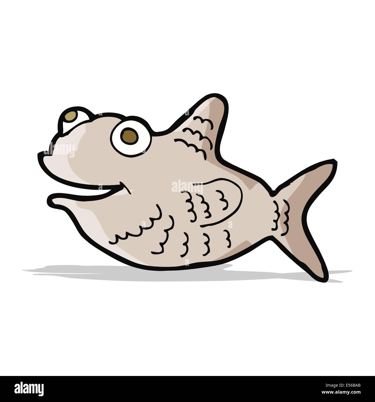 cartoon happy fish Stock Vector Image & Art - Alamy