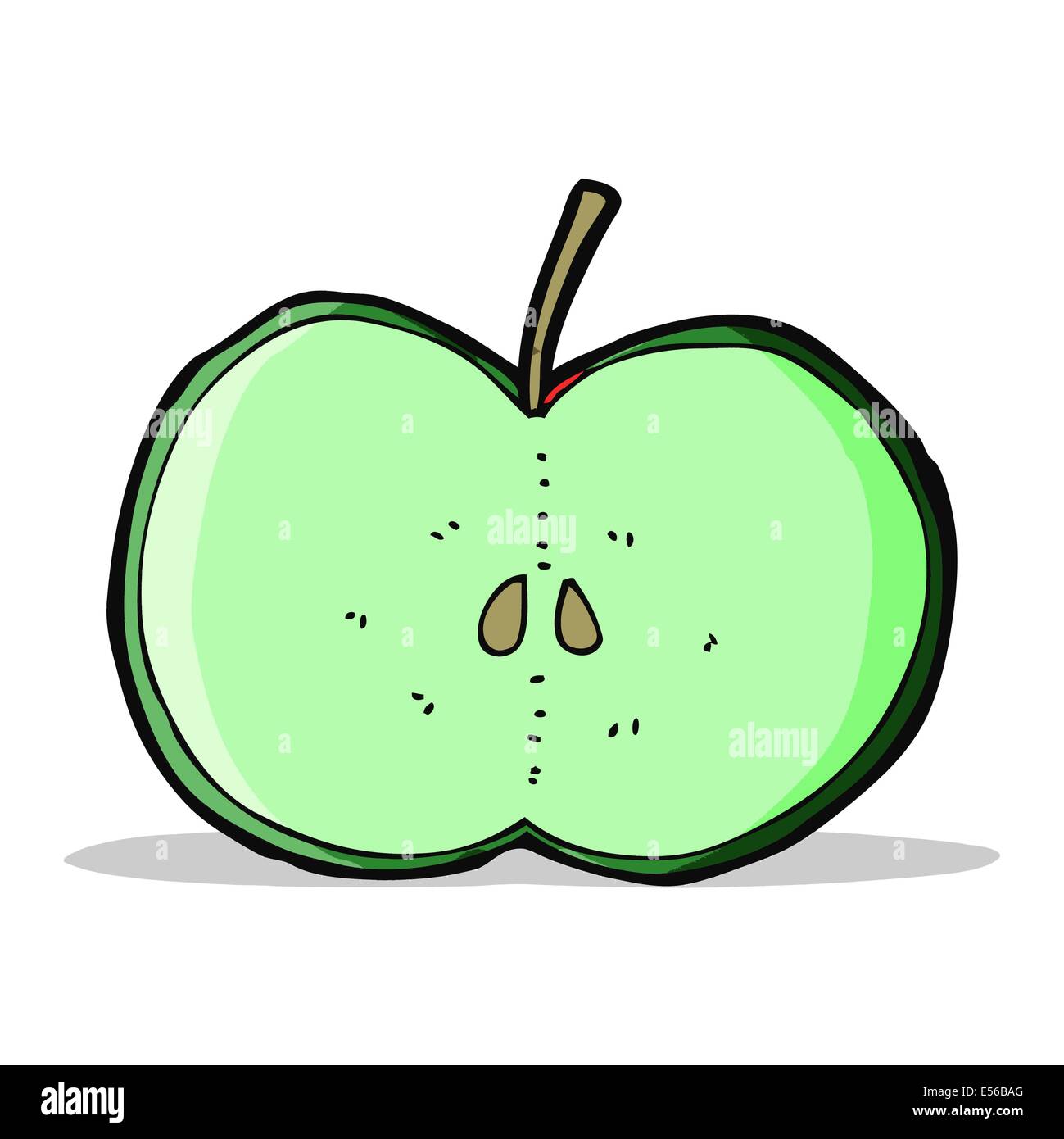 cartoon sliced apple Stock Vector Image & Art - Alamy