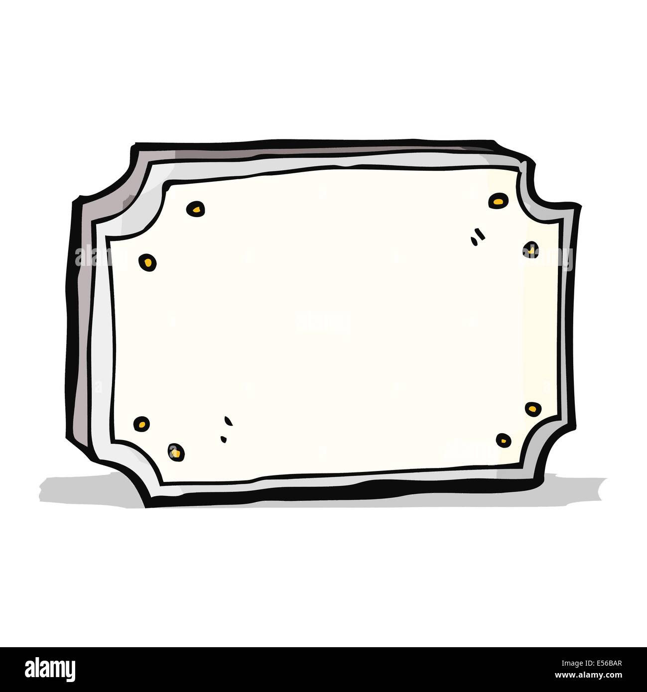 Brass plaque sign Stock Vector Images - Alamy