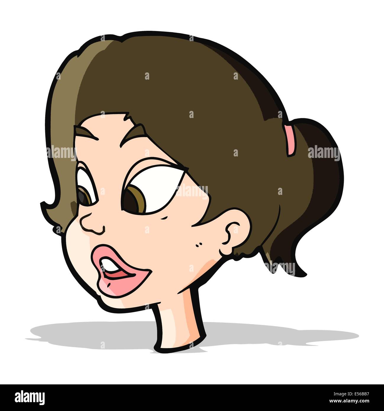 cartoon friendly woman Stock Vector Image & Art - Alamy