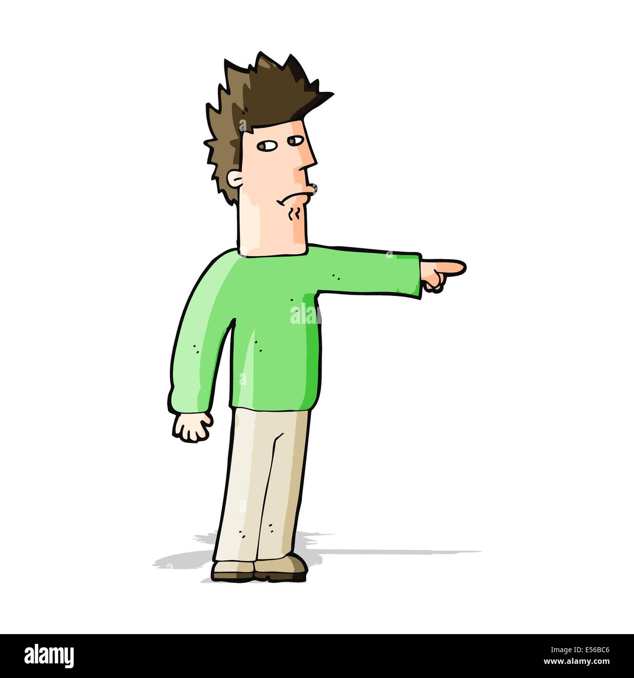 cartoon man pointing Stock Vector Image & Art - Alamy