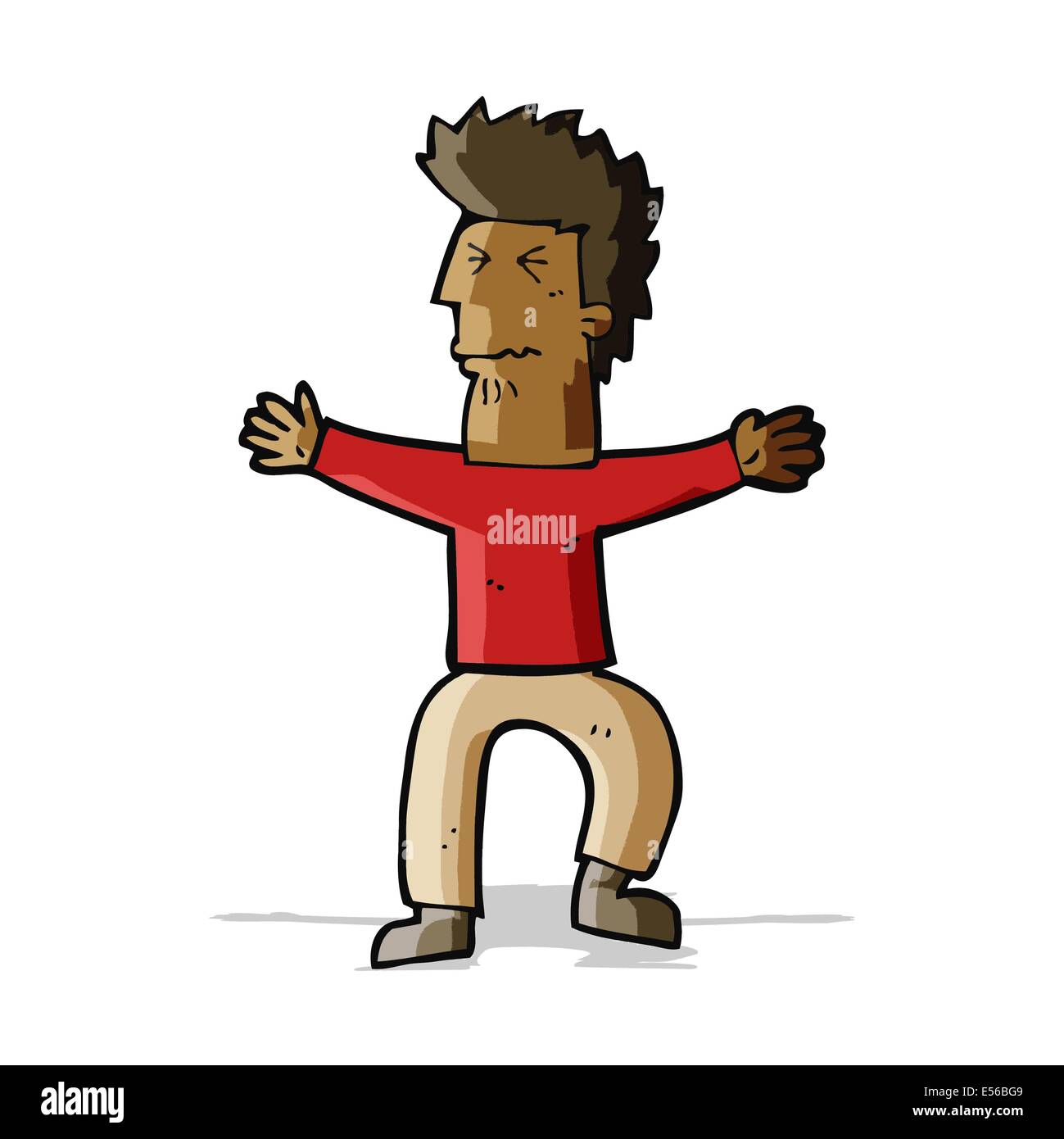 cartoon stressed out man Stock Vector Image & Art - Alamy