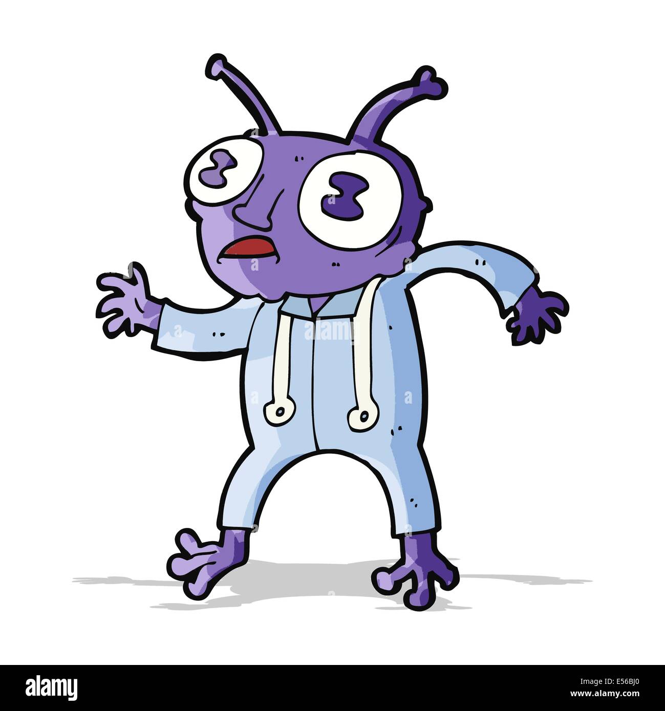 cartoon alien spaceman Stock Vector Image & Art - Alamy