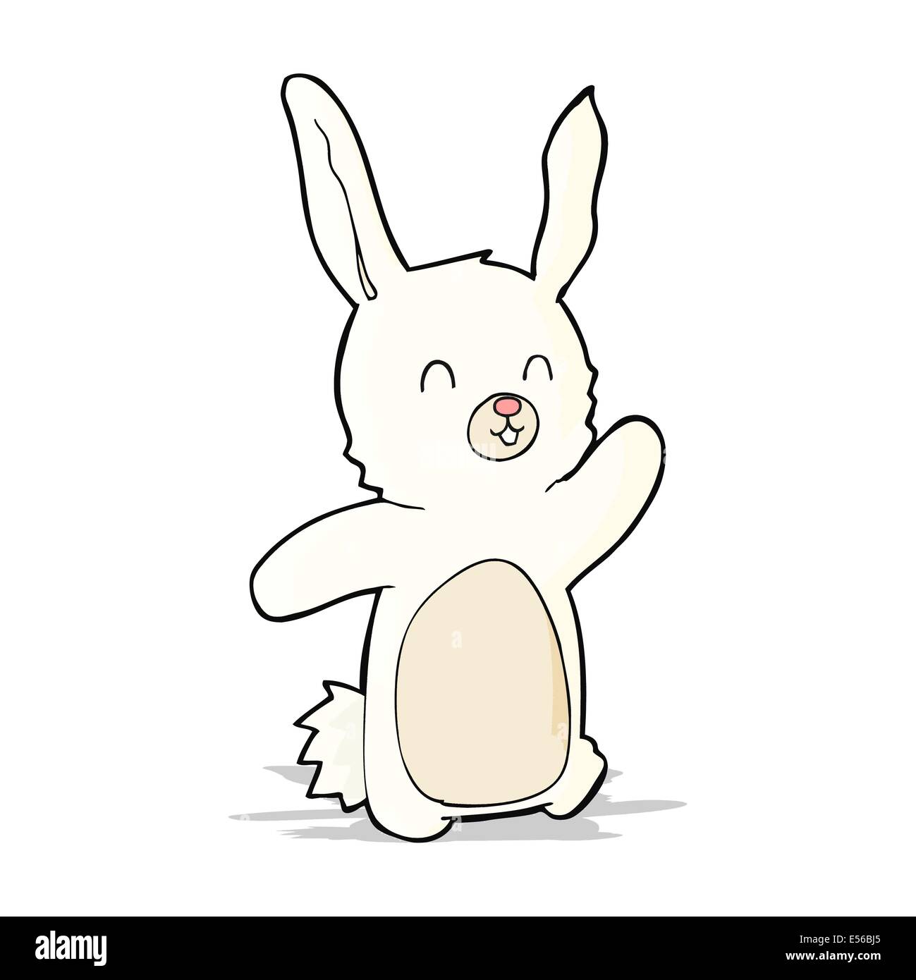 cartoon happy rabbit Stock Vector Image & Art - Alamy