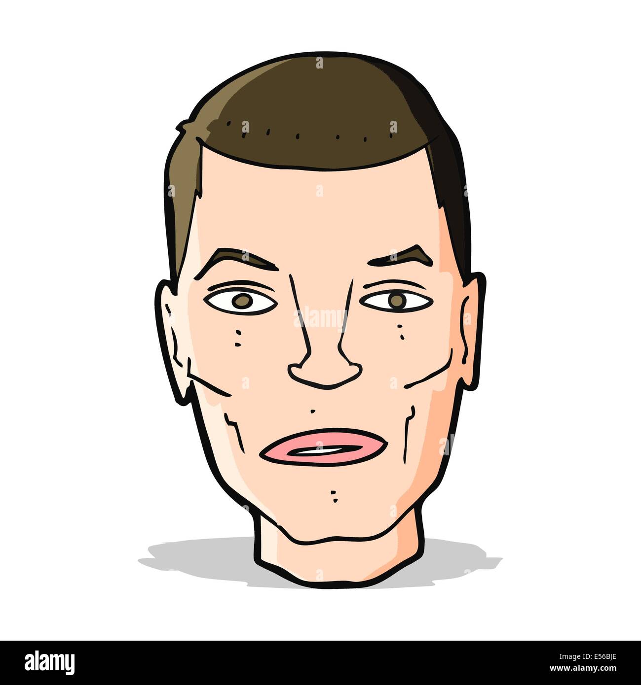 cartoon serious male face Stock Vector Image & Art - Alamy