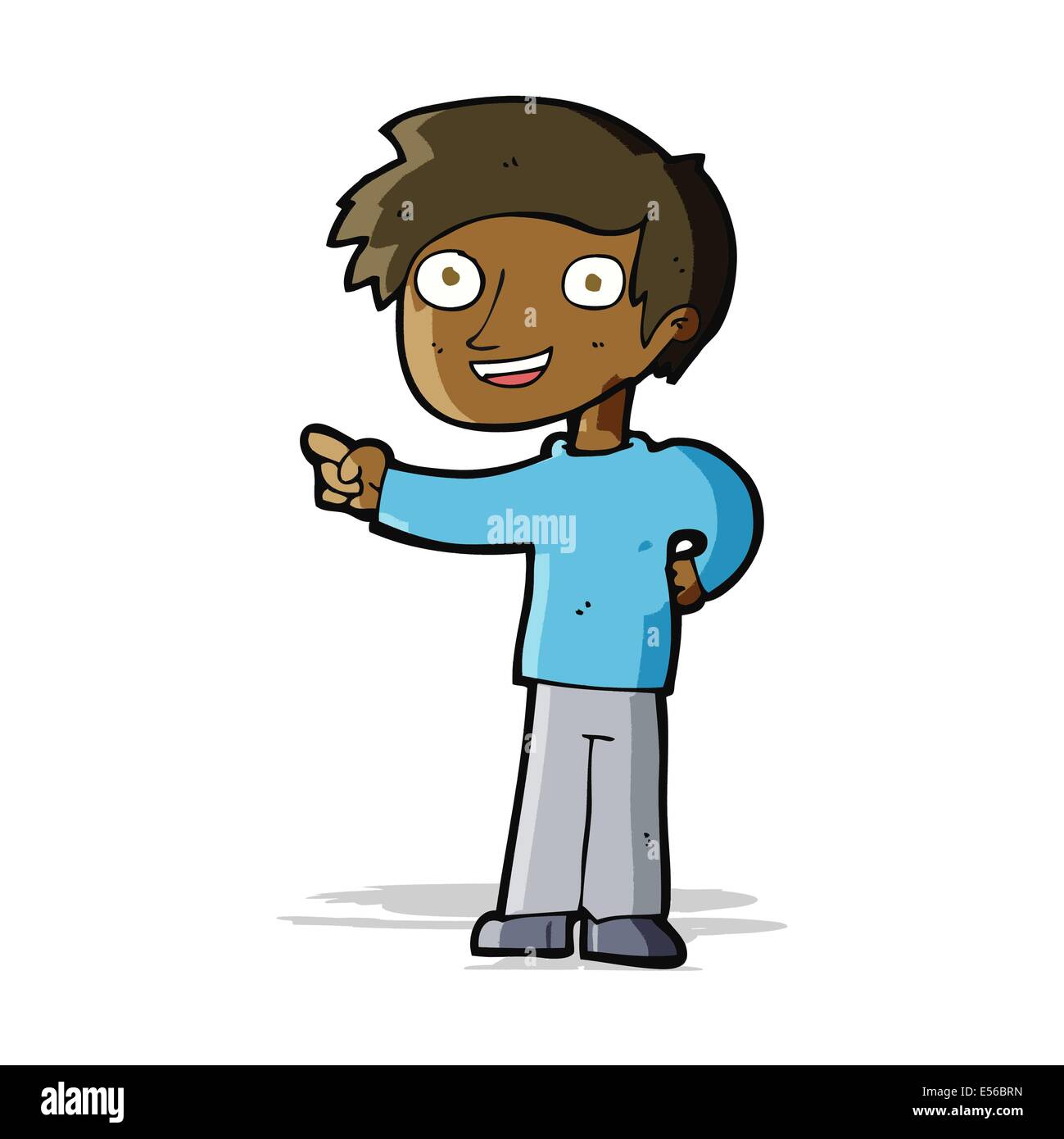 cartoon man pointing Stock Vector Image & Art - Alamy