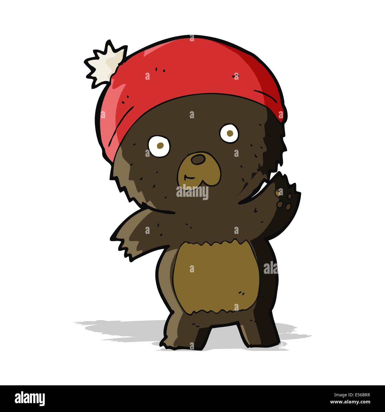 cute cartoon black bear Stock Vector Image & Art - Alamy