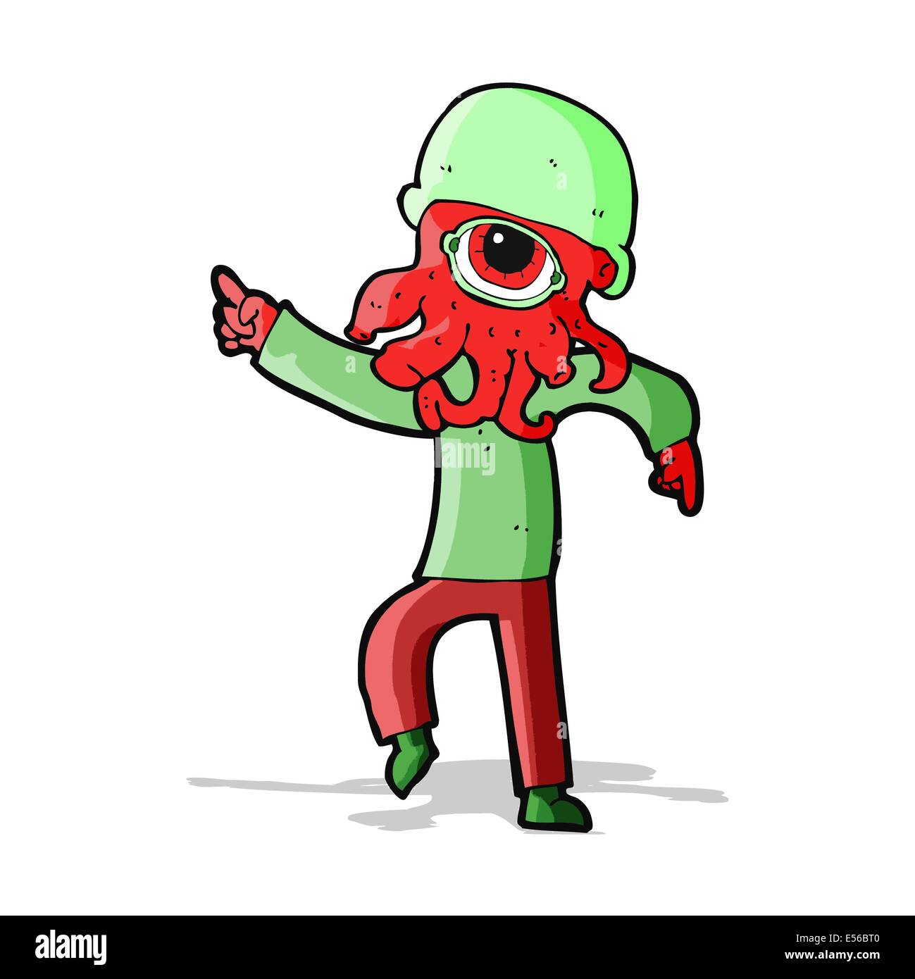 cartoon alien man dancing Stock Vector Image & Art - Alamy