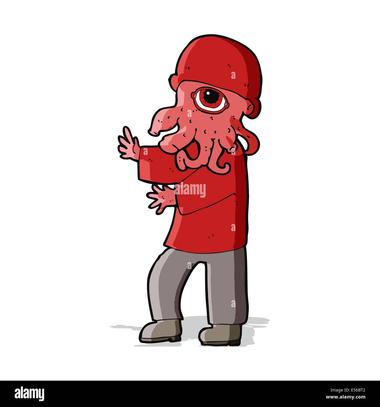 cartoon alien man Stock Vector Image & Art - Alamy