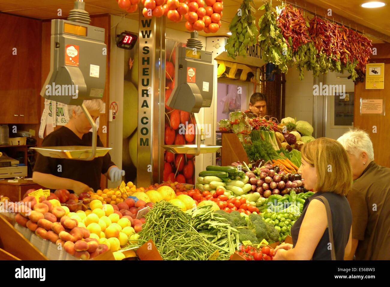 Mercat Olivar in Palma, Mallorca Stock Photo - Alamy