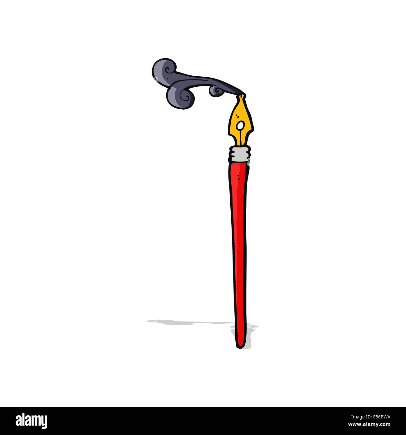 cartoon ink pen Stock Vector Image & Art - Alamy