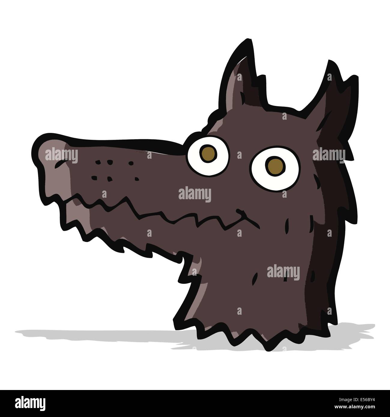 cartoon wolf head Stock Vector Image & Art - Alamy