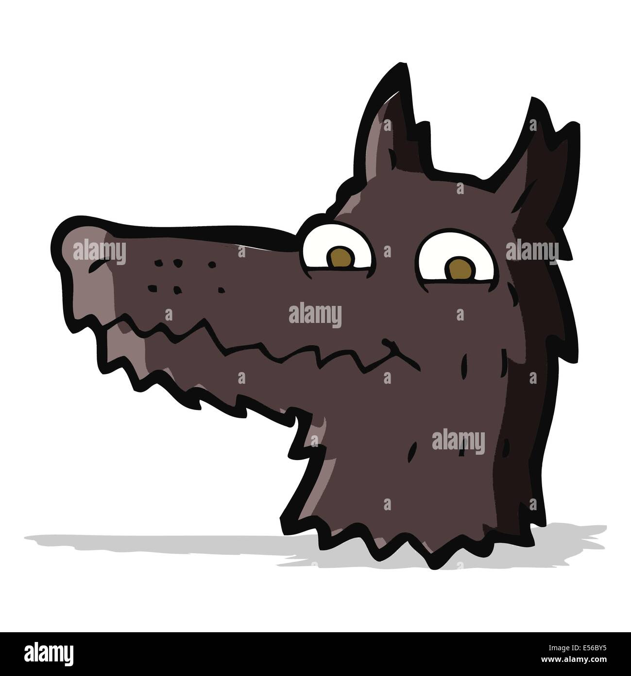 cartoon wolf head Stock Vector Image & Art - Alamy