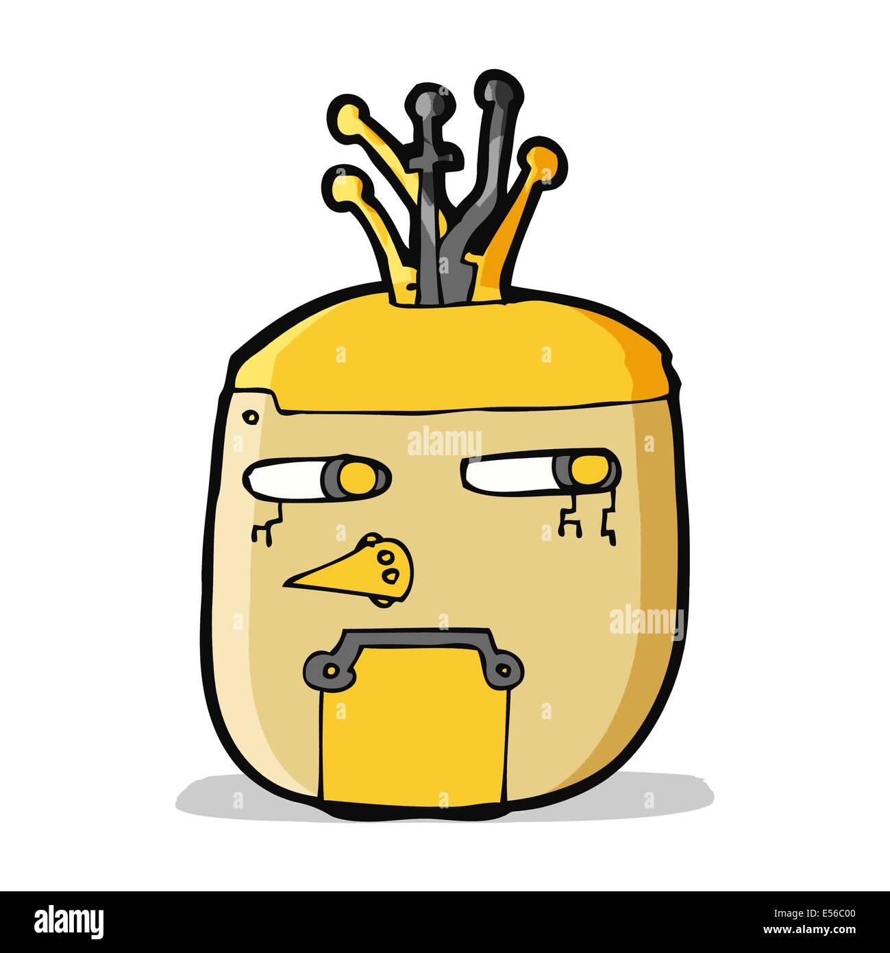 Cartoon Robot Head Stock Vector Image And Art Alamy