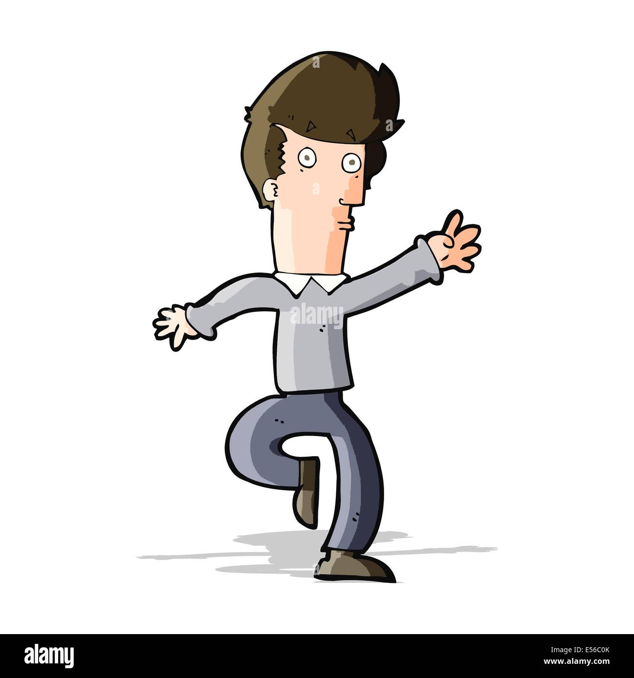cartoon rushing man Stock Vector Image & Art - Alamy