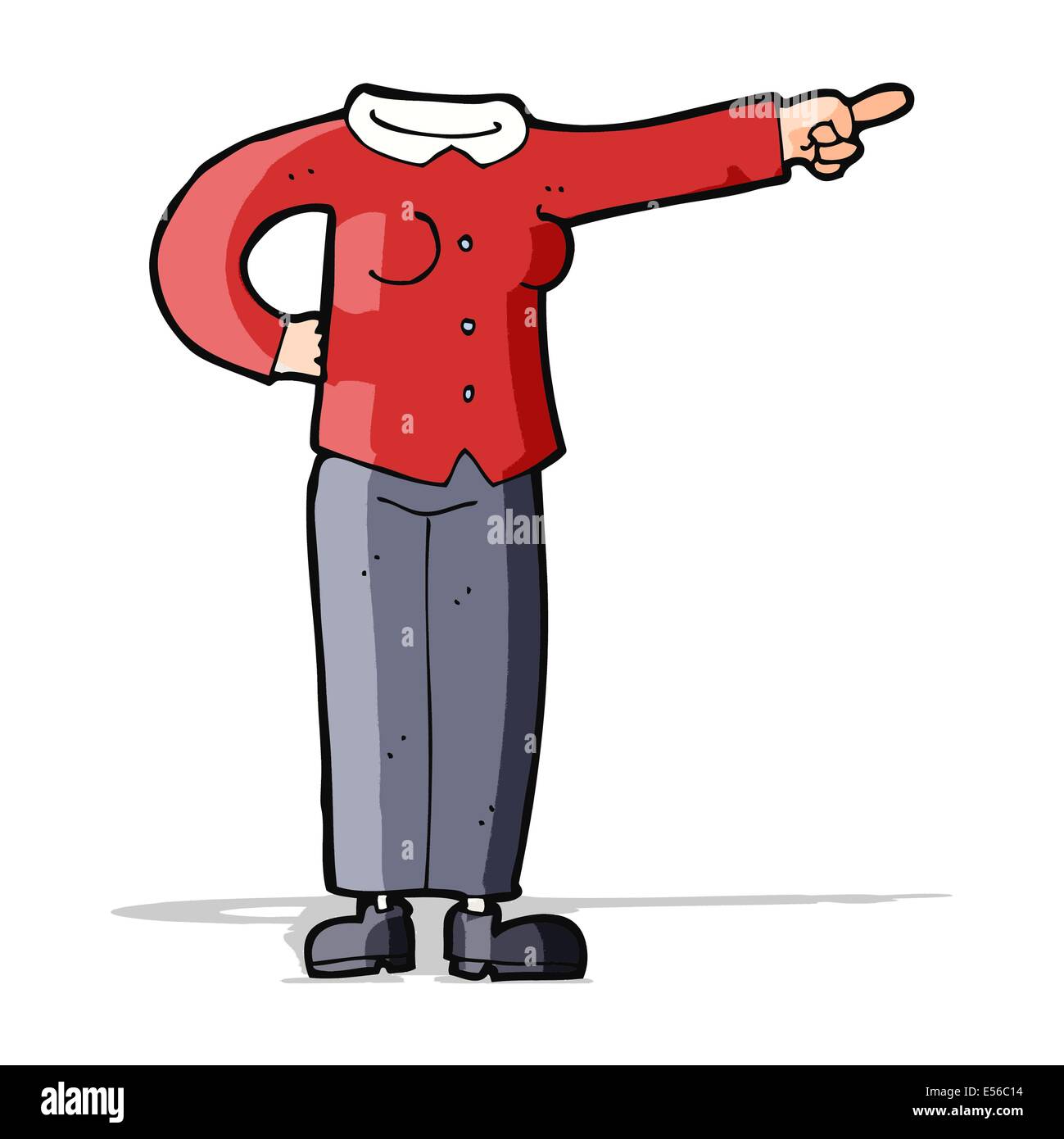 cartoon pointing body (mix and match cartoons or add own photo Stock ...