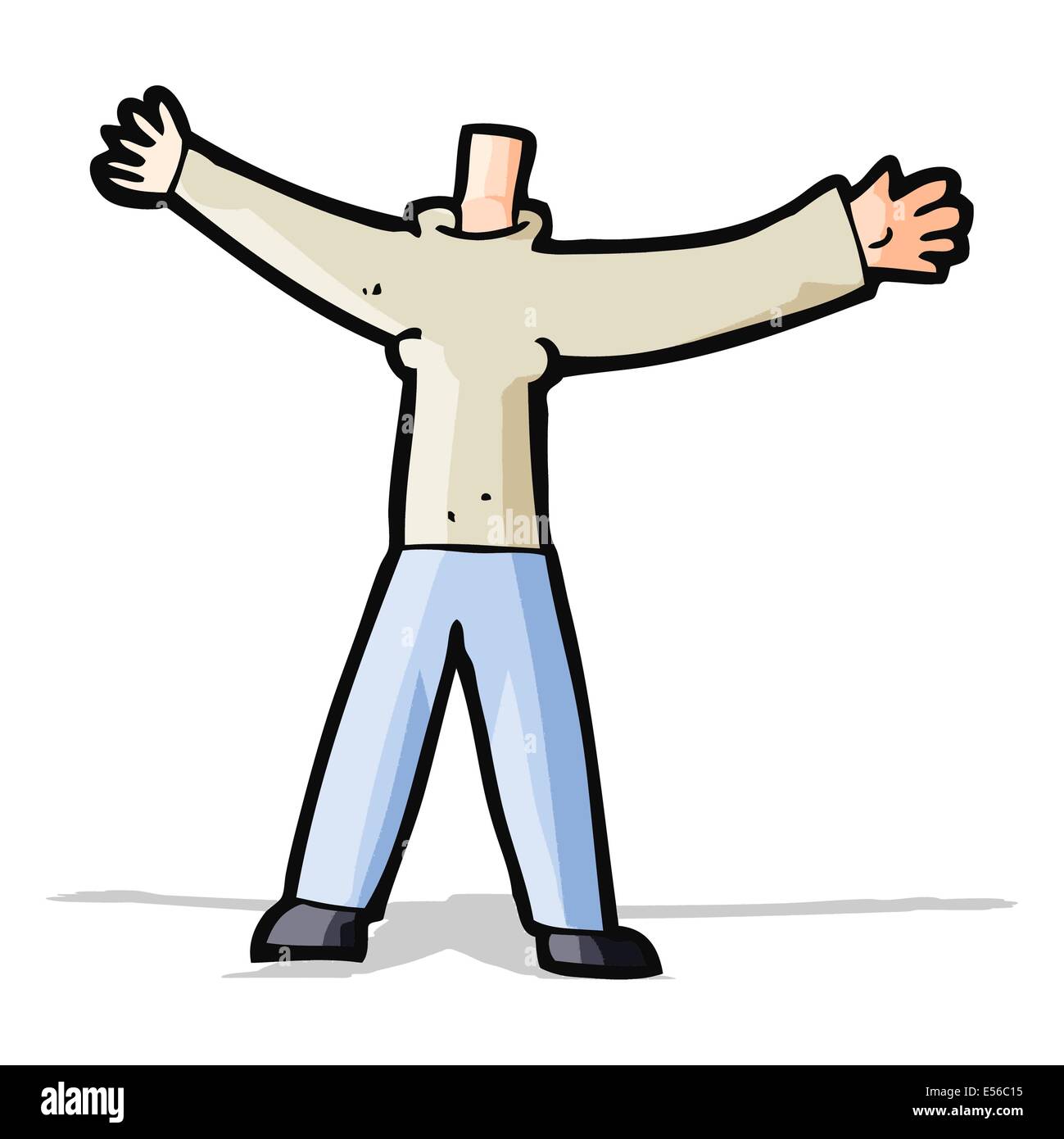 Cartoon headless body hi-res stock photography and images - Alamy