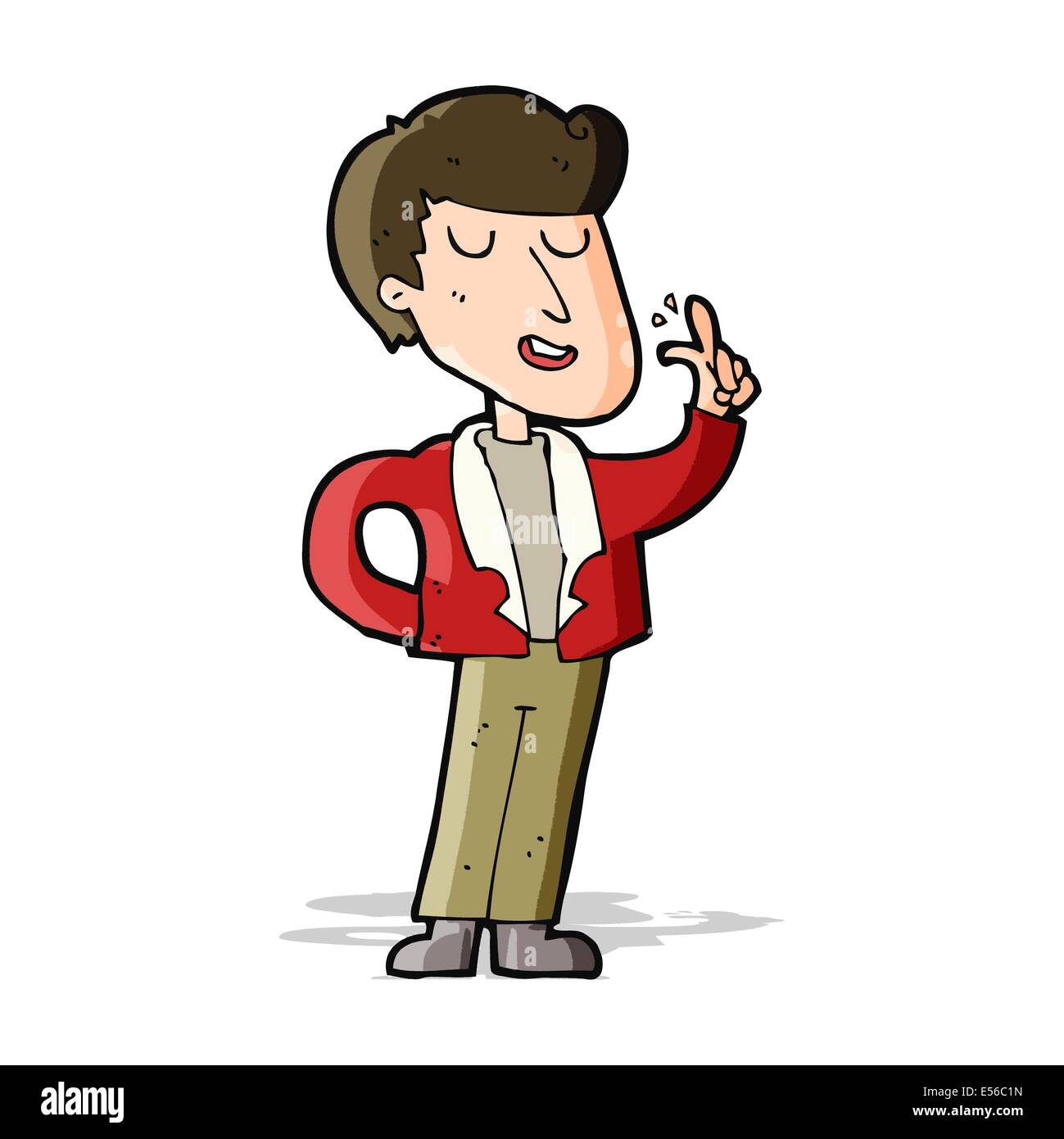 cartoon cool guy snapping fingers Stock Vector Image & Art - Alamy