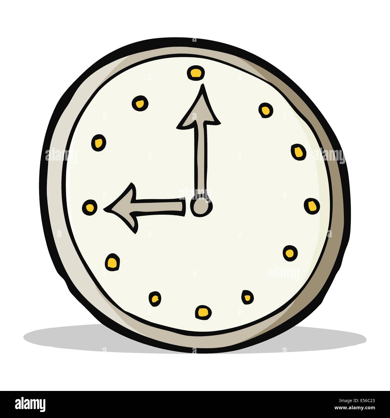 cartoon clock symbol Stock Vector Image & Art - Alamy