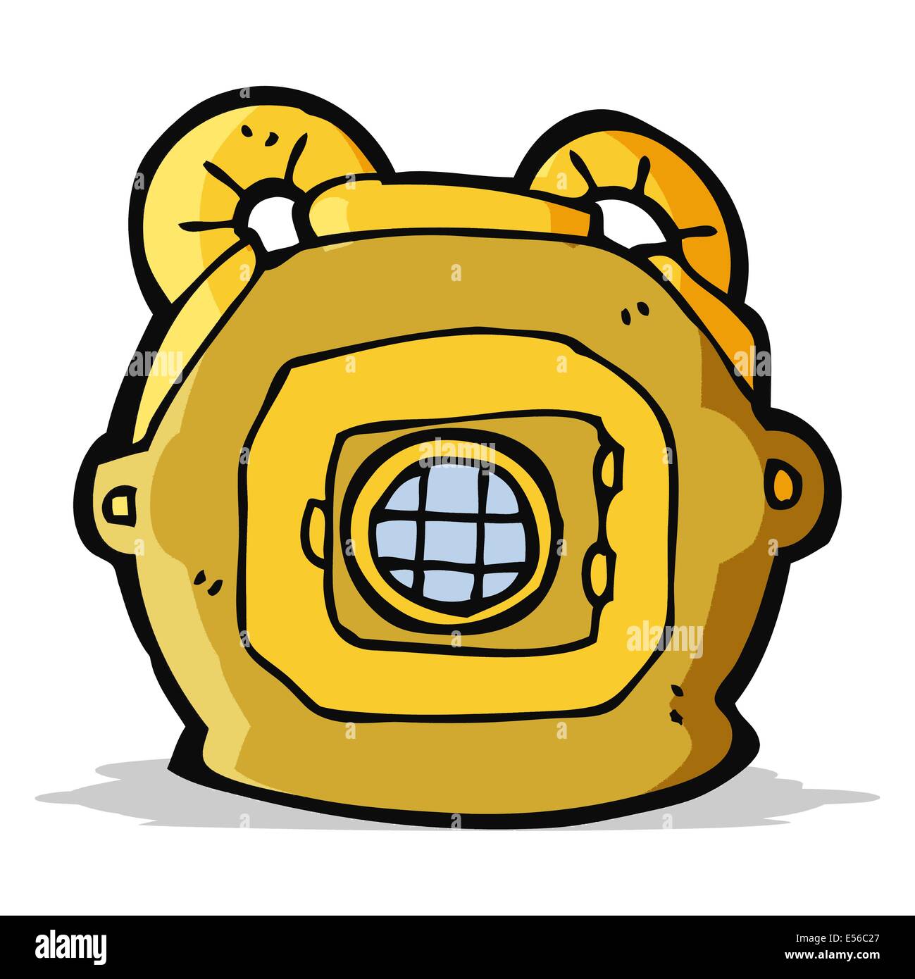 cartoon deep sea diver helmet Stock Vector Image & Art - Alamy