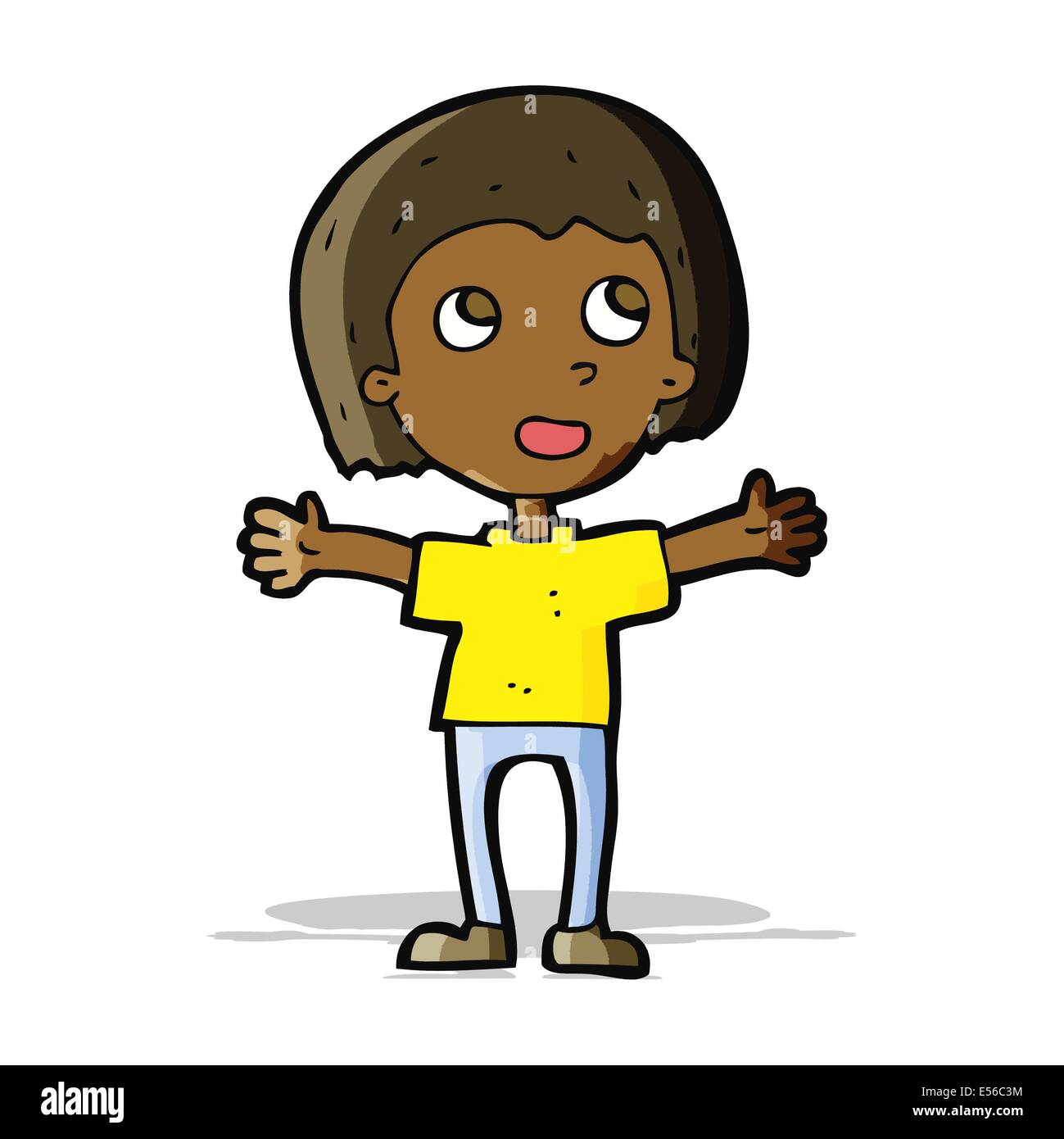 cartoon happy person Stock Vector Image & Art - Alamy