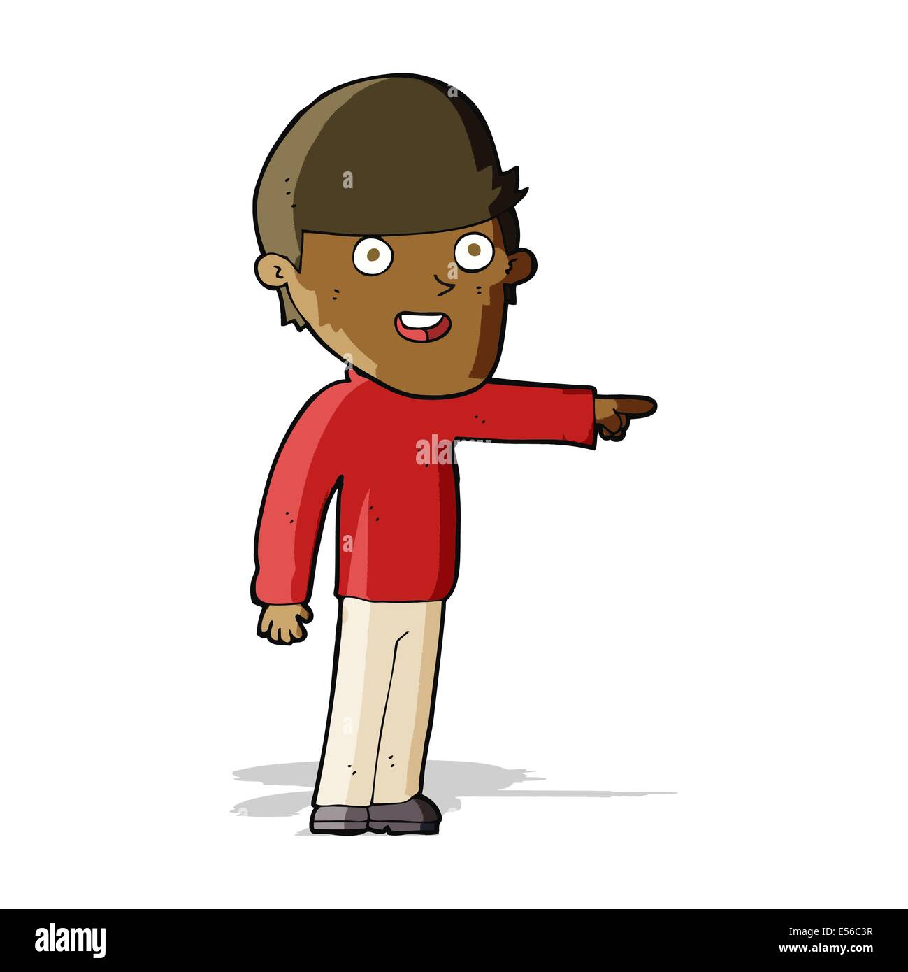 cartoon pointing man Stock Vector Image & Art - Alamy