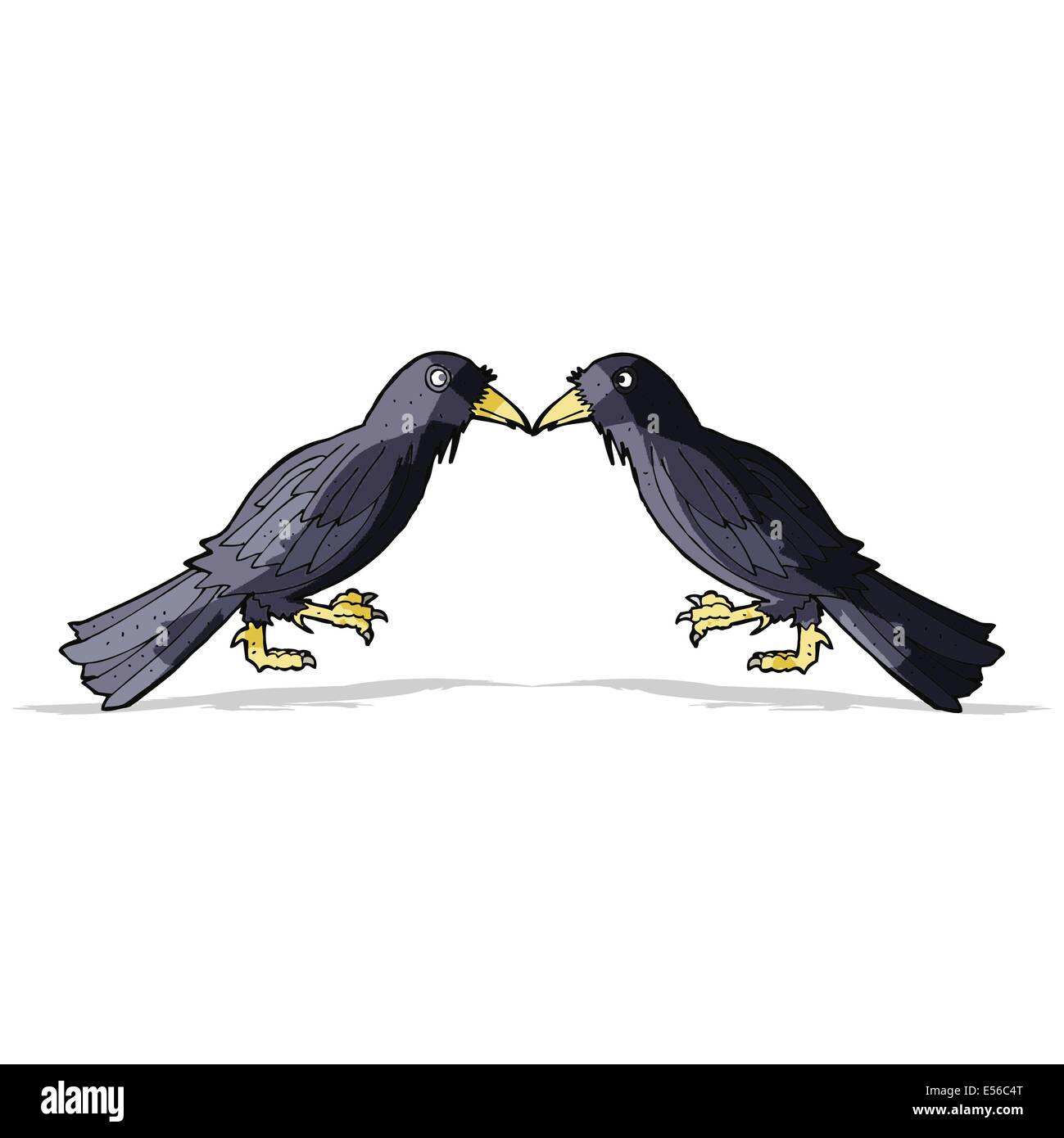 Crows with character Stock Vector Images - Alamy