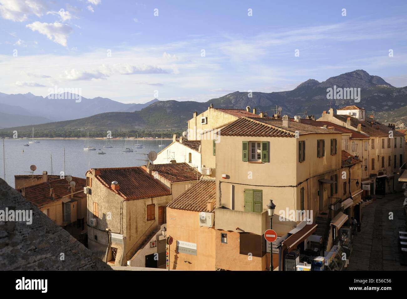 Calvi, Corse, France, panorama of the town Stock Photo - Alamy