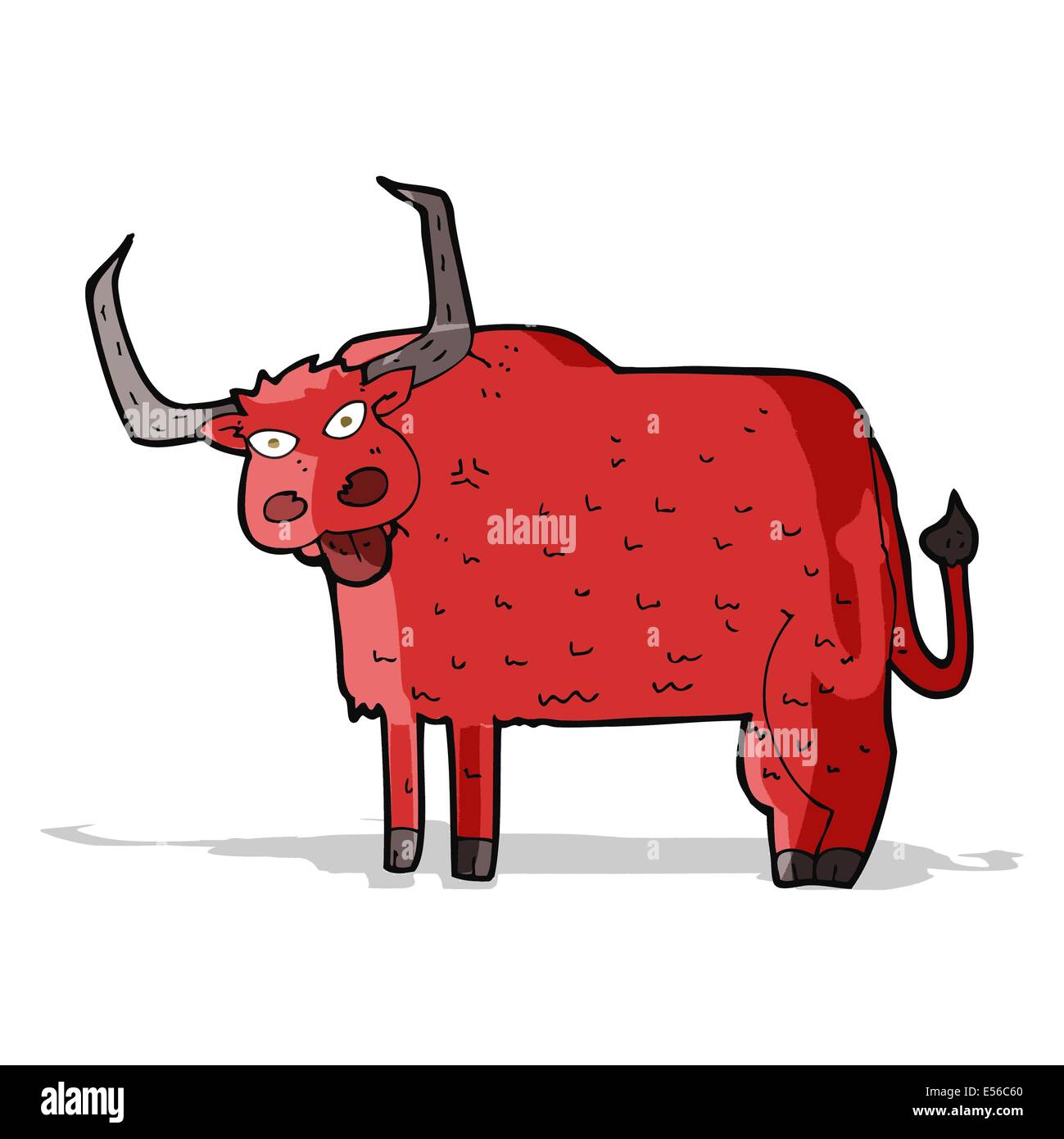 cartoon hairy cow Stock Vector Image & Art - Alamy