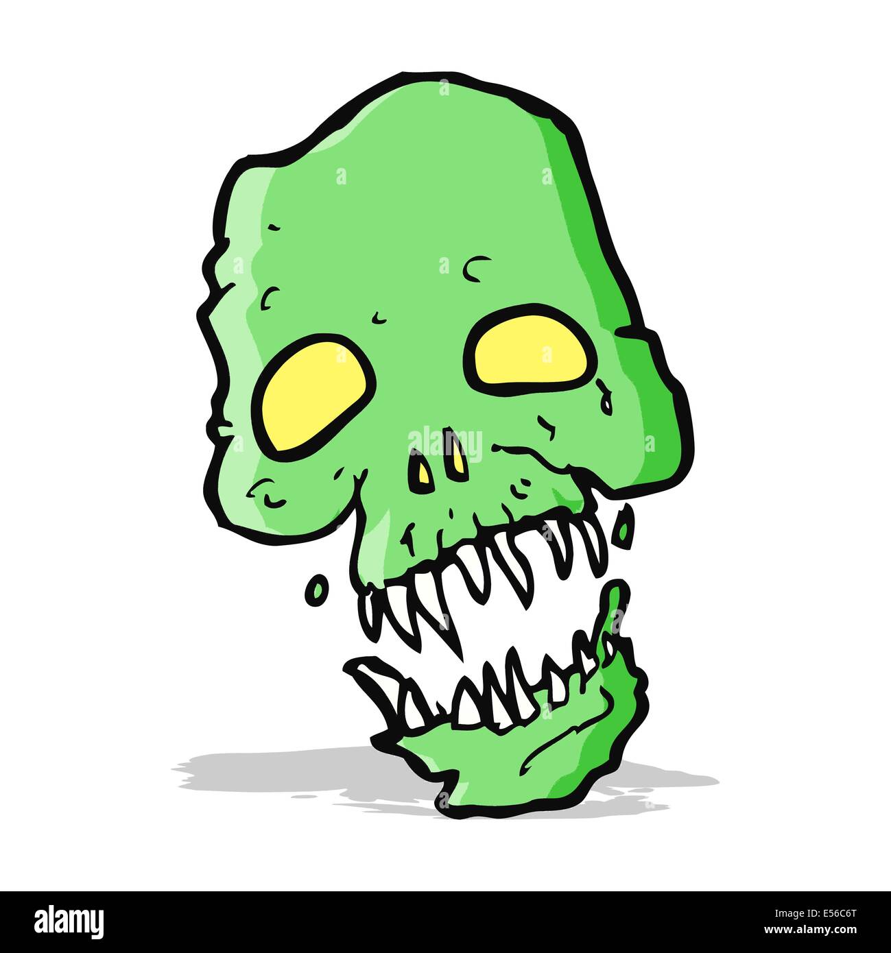 cartoon scary skull Stock Vector Image & Art - Alamy