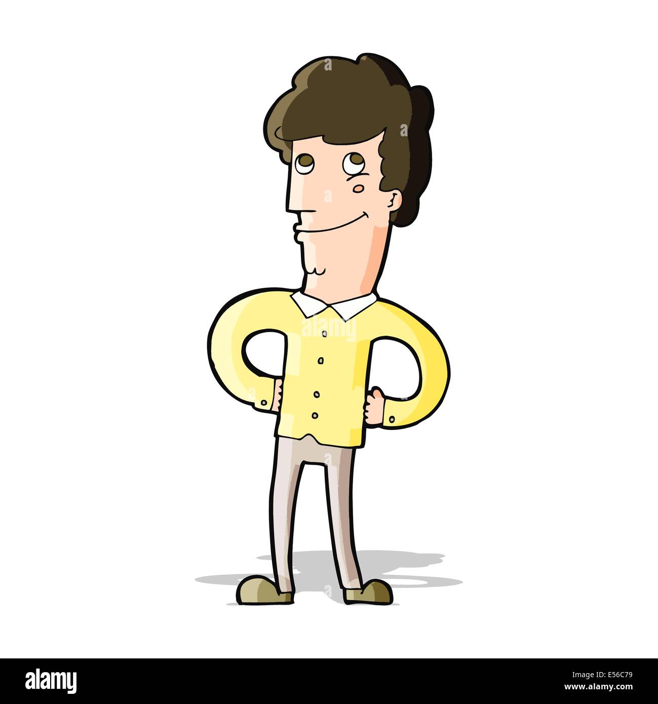 cartoon happy man Stock Vector Image & Art - Alamy