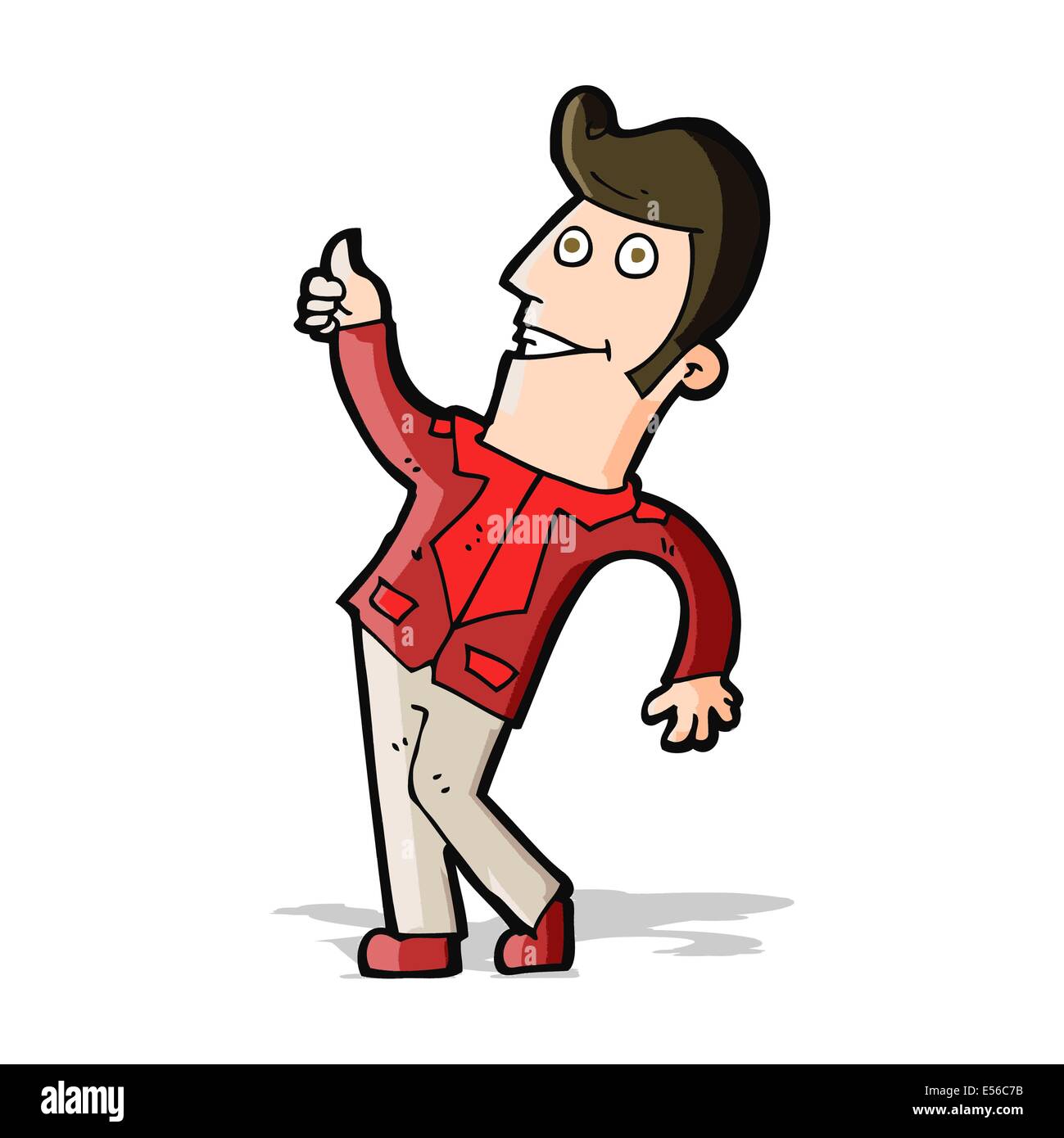 cartoon man giving thumbs up sign Stock Vector Image & Art - Alamy