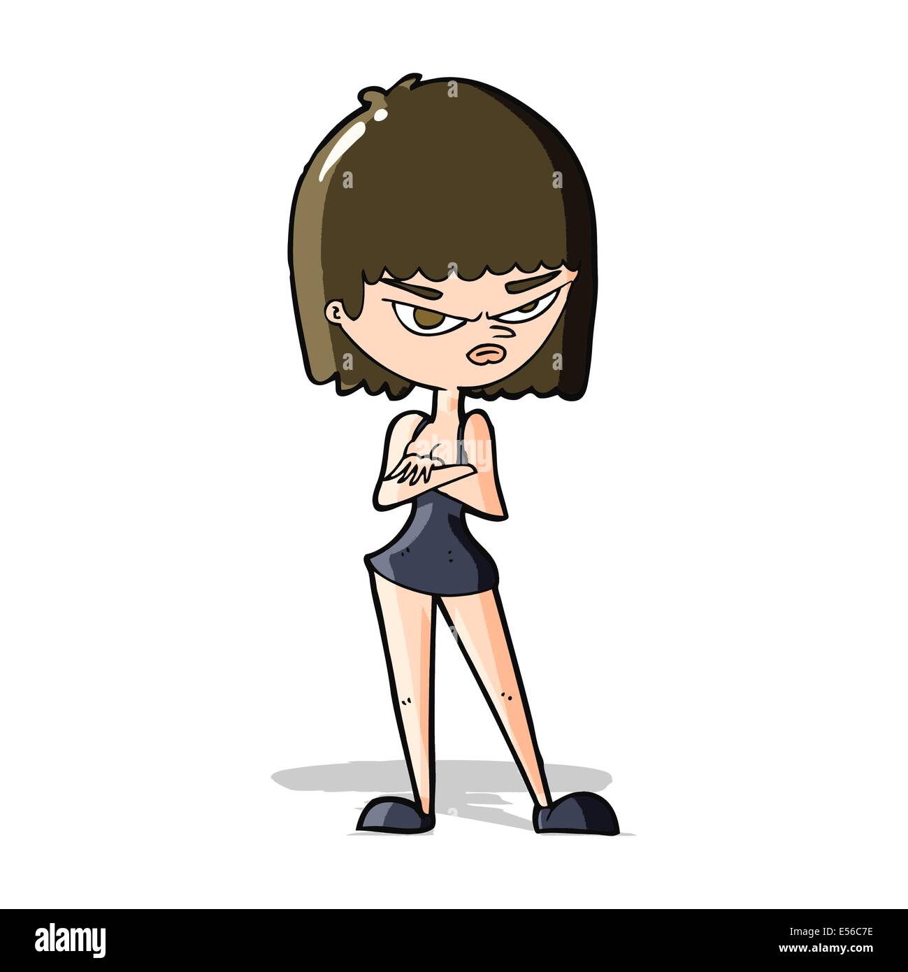 cartoon angry woman Stock Vector Image & Art - Alamy