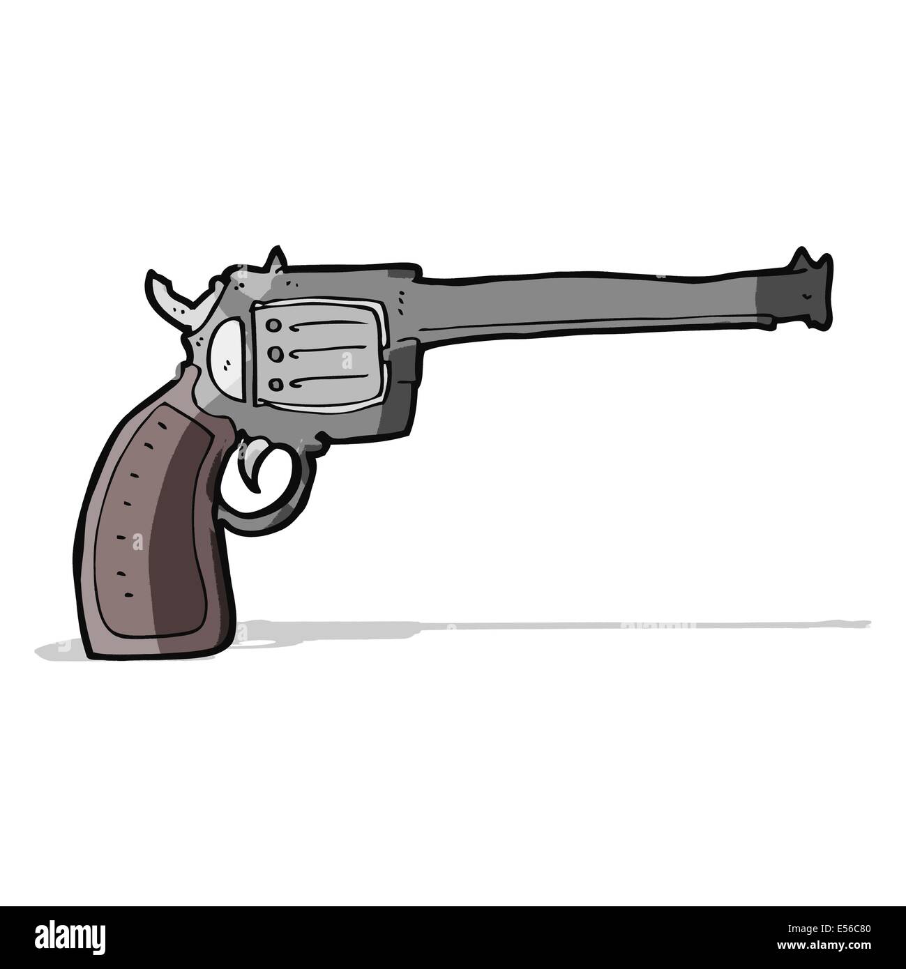 Six shooter gun Stock Vector Images - Alamy