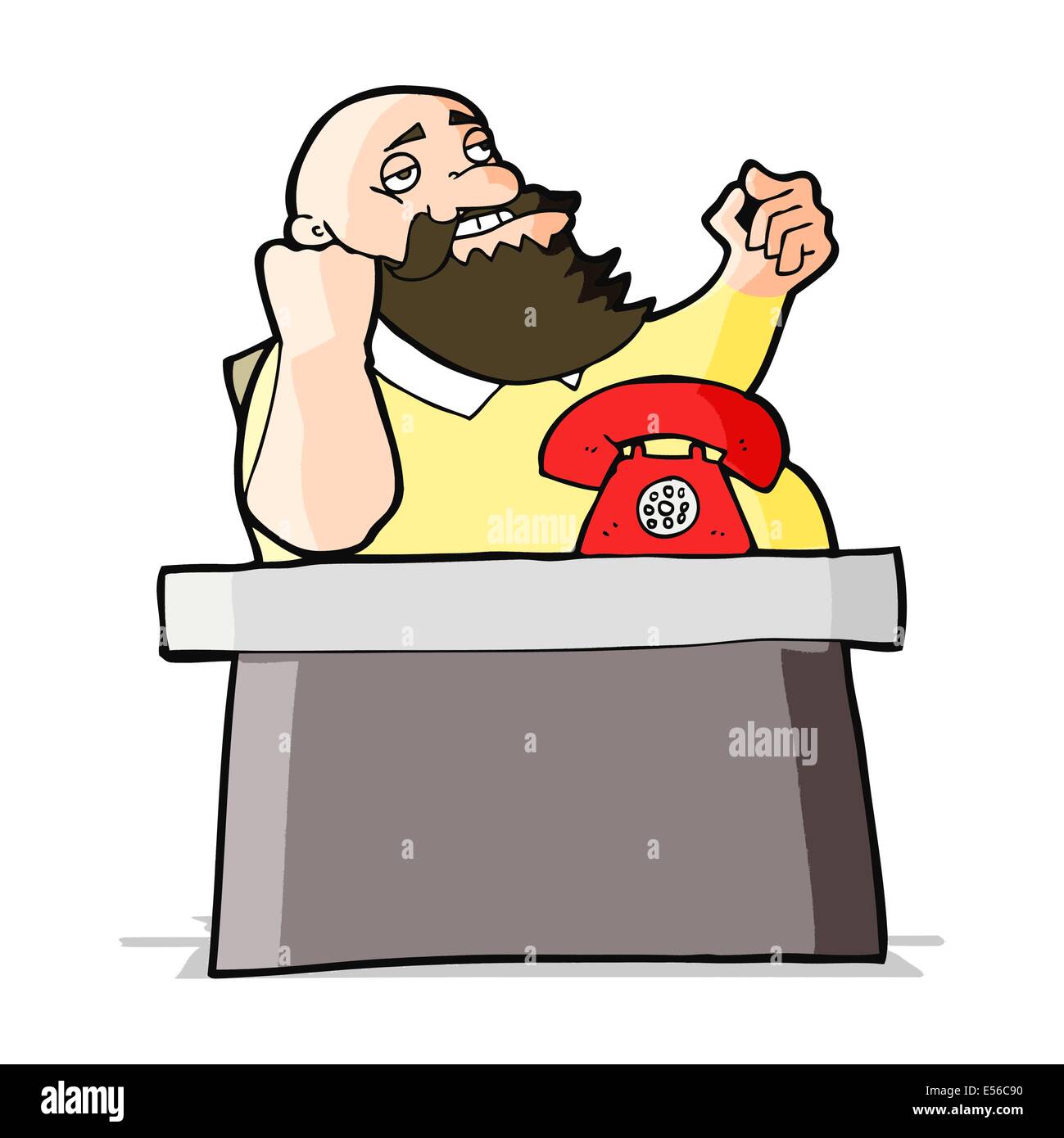 cartoon arrogant boss man Stock Vector Image & Art - Alamy