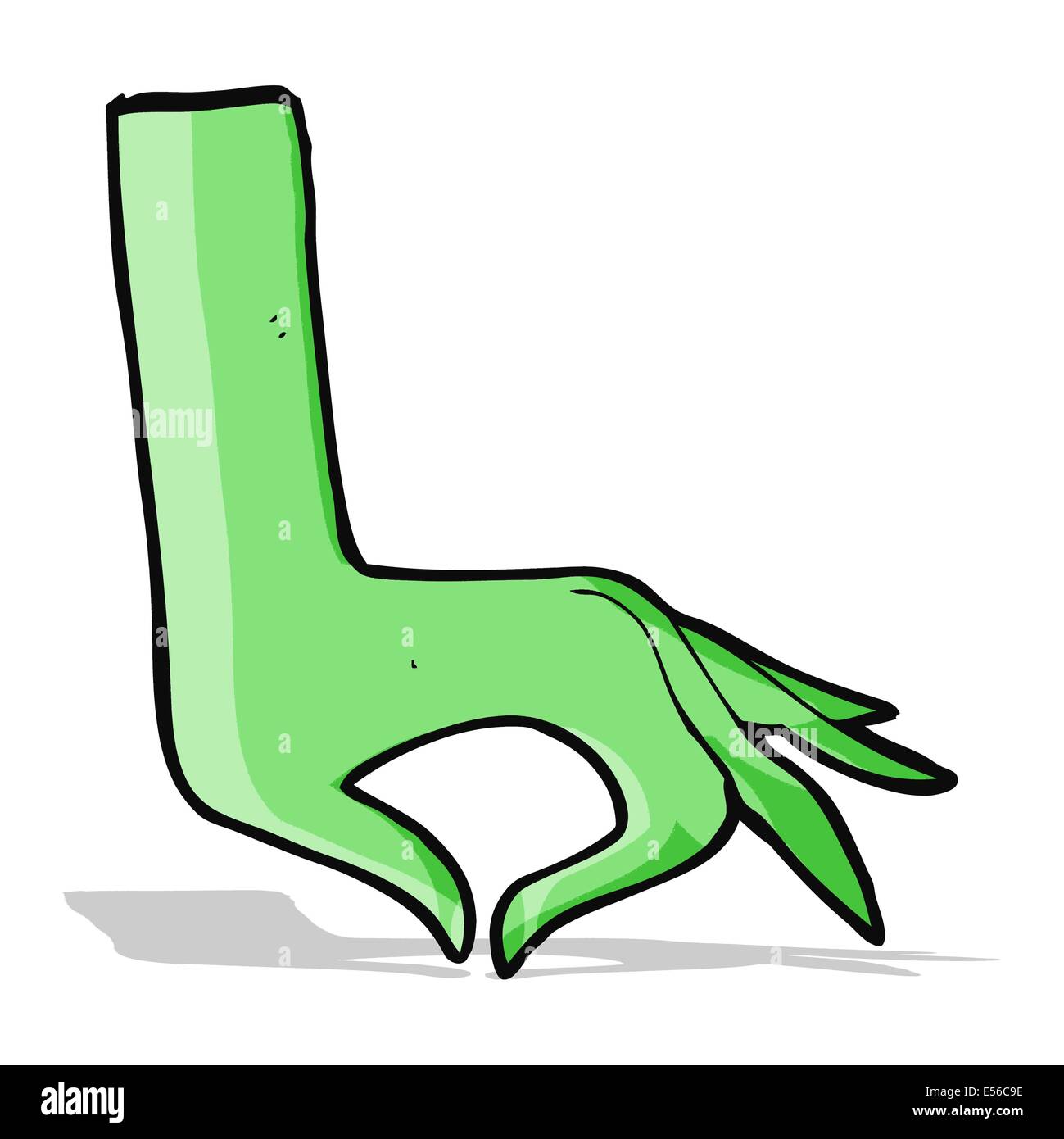 cartoon green hand symbol Stock Vector Image & Art - Alamy