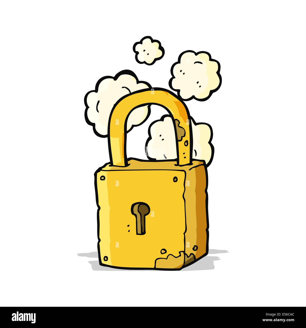 cartoon rusty lock Stock Vector Image & Art - Alamy