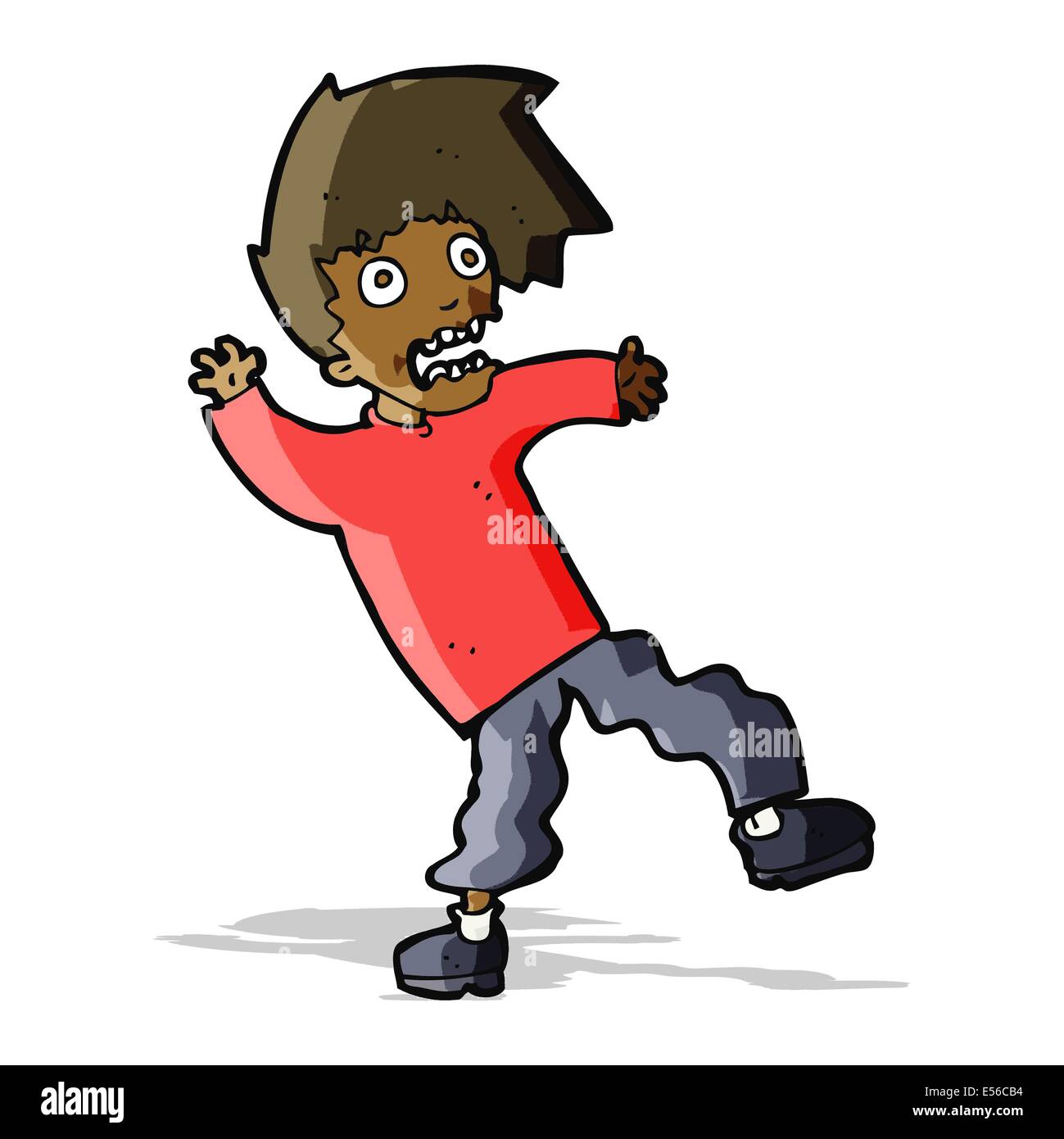 cartoon terrified man Stock Vector Image & Art - Alamy