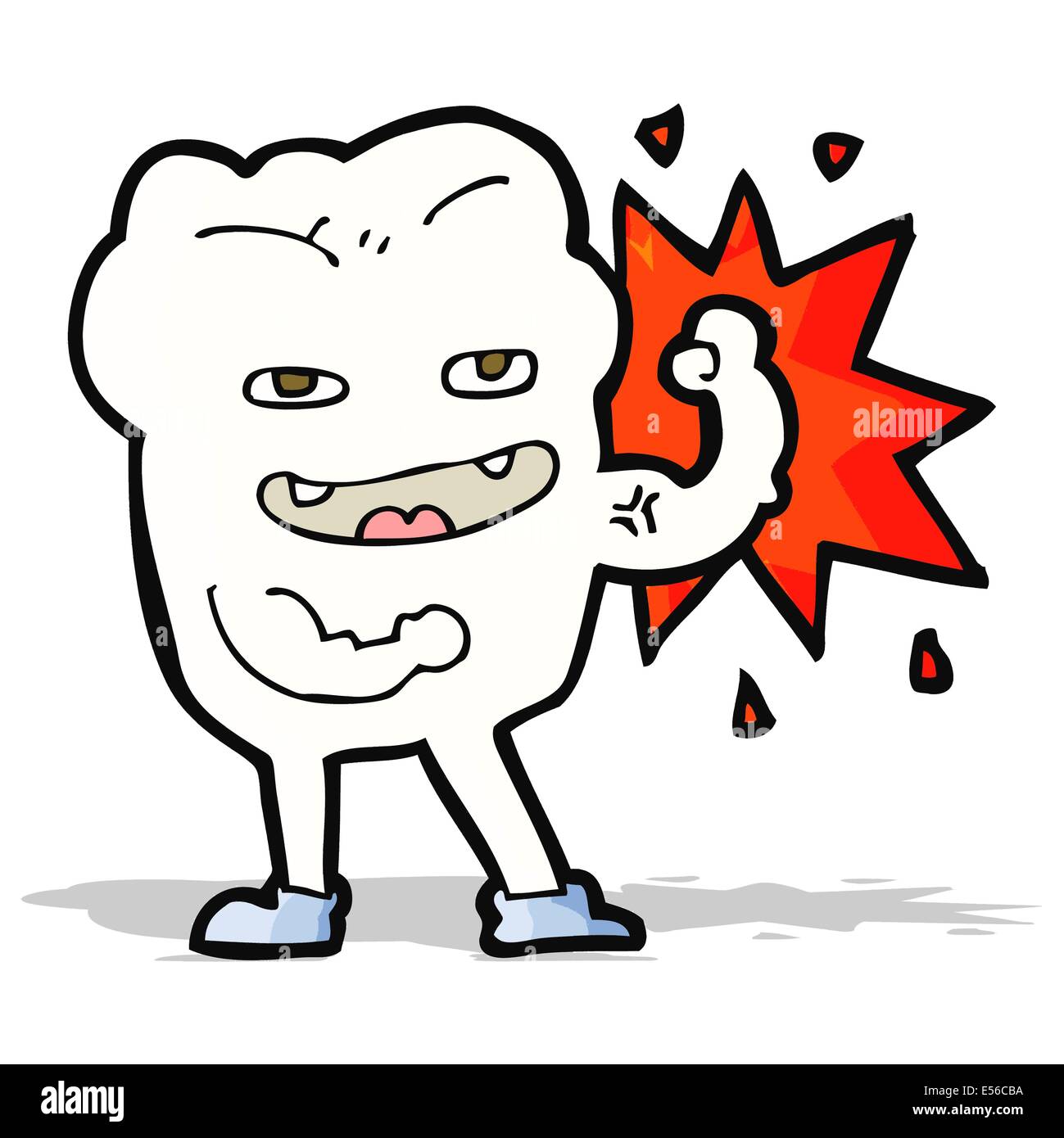 cartoon strong healthy tooth Stock Vector Image & Art - Alamy