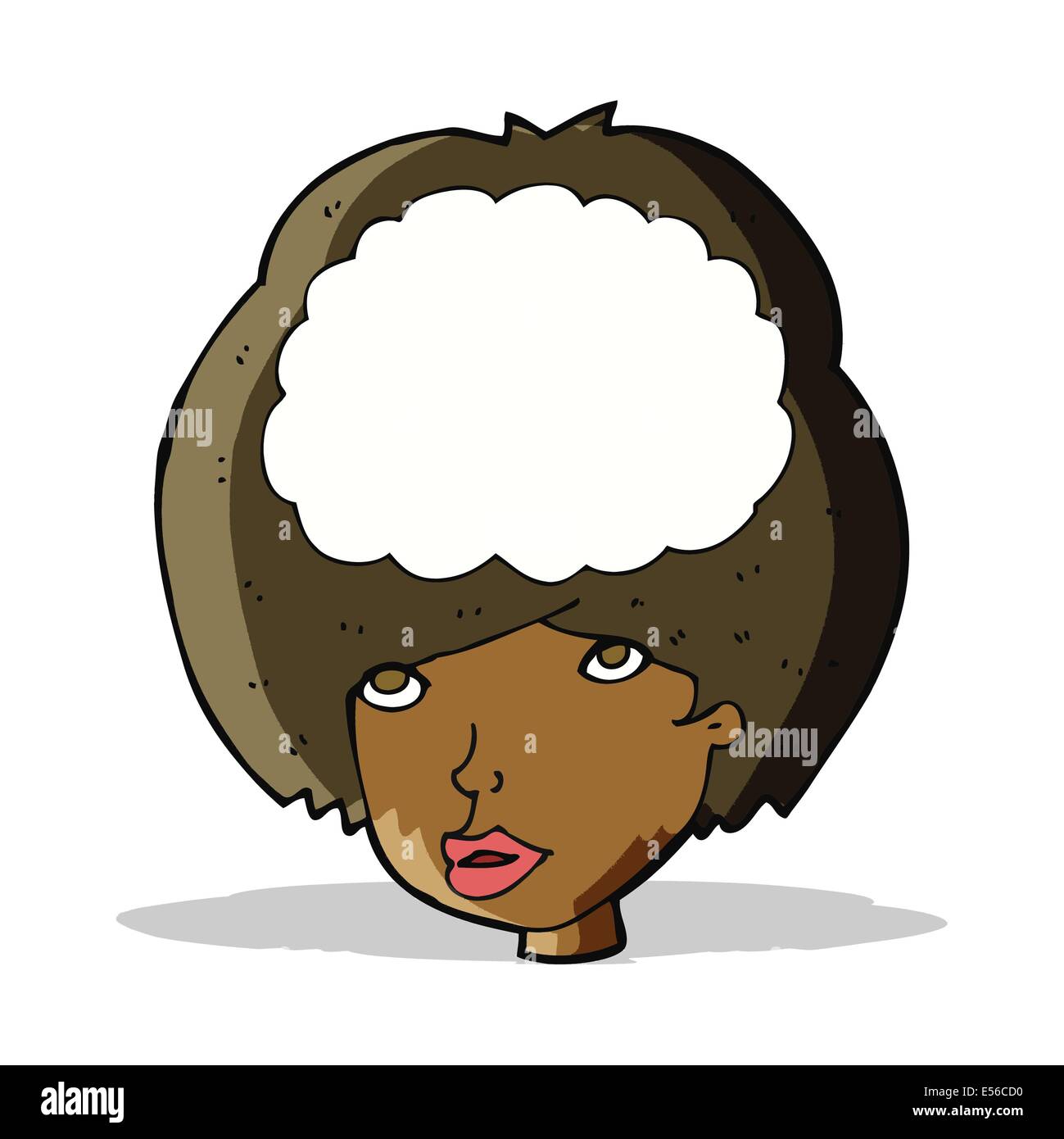 cartoon empty headed woman Stock Vector Image & Art - Alamy